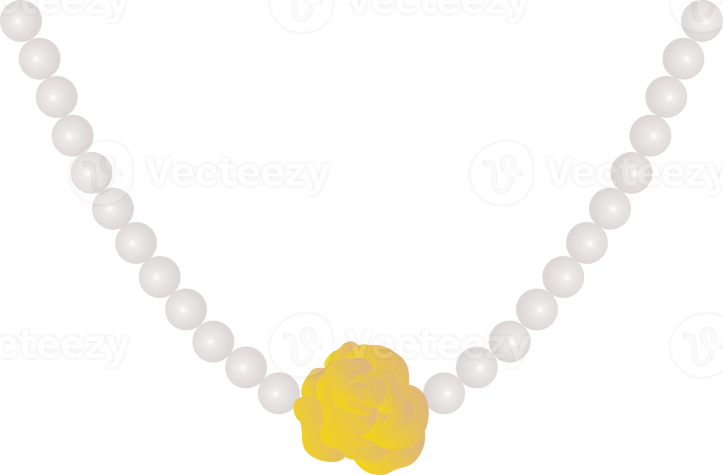 Rose Gold Pendant White Pearl Necklace Png 22110235 Png