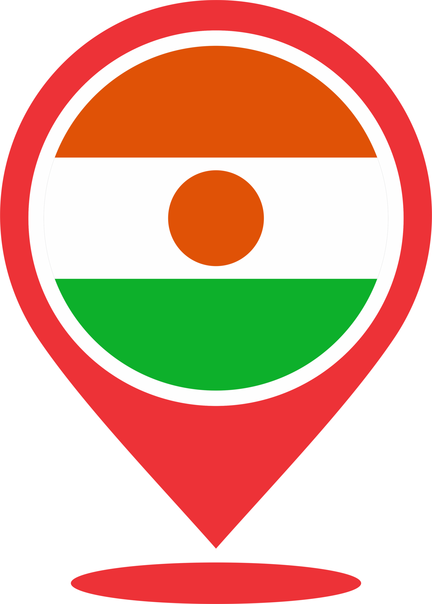 Niger flag pin map location 22110253 PNG