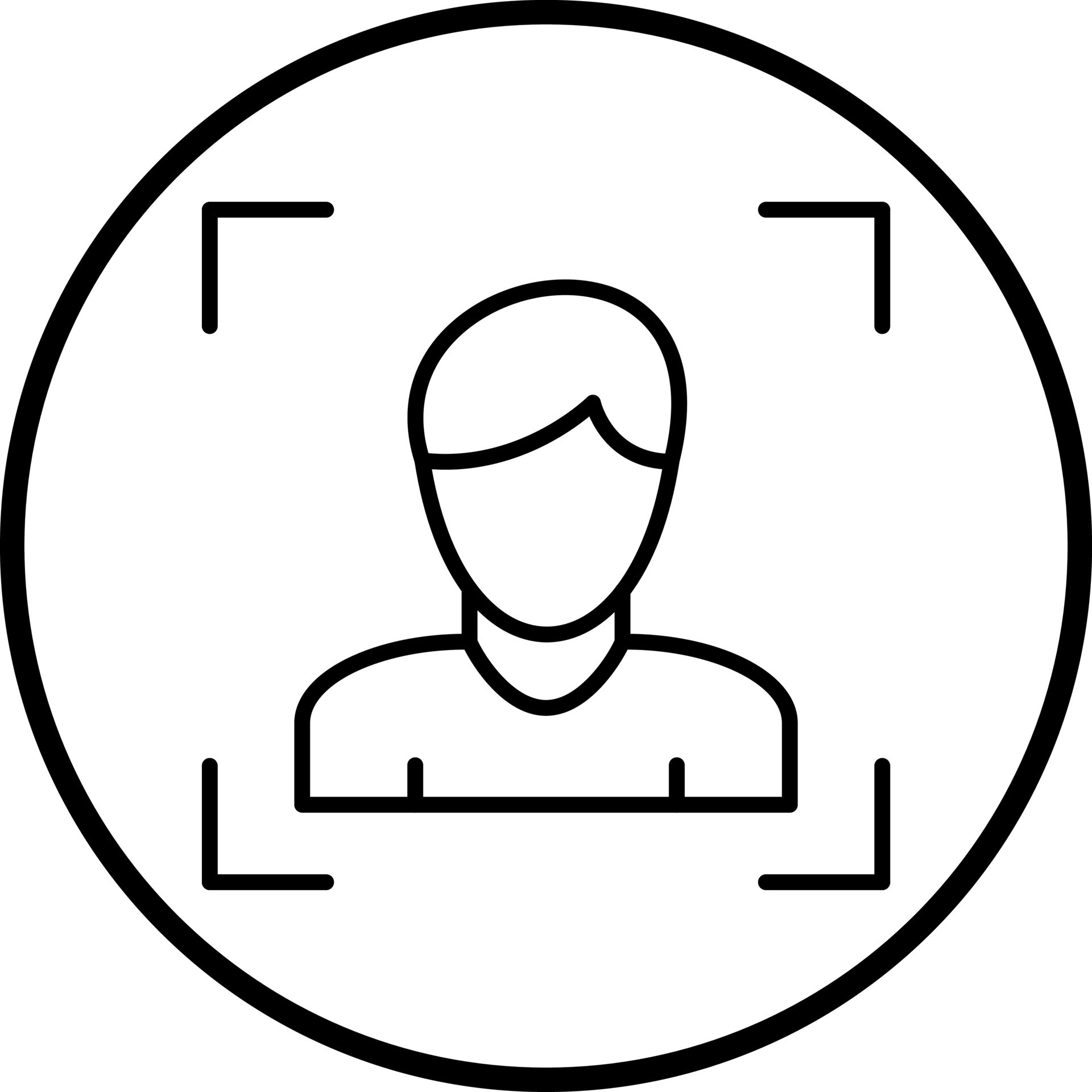 Face Recognition Vector Icon Style 22111072 Vector Art At Vecteezy