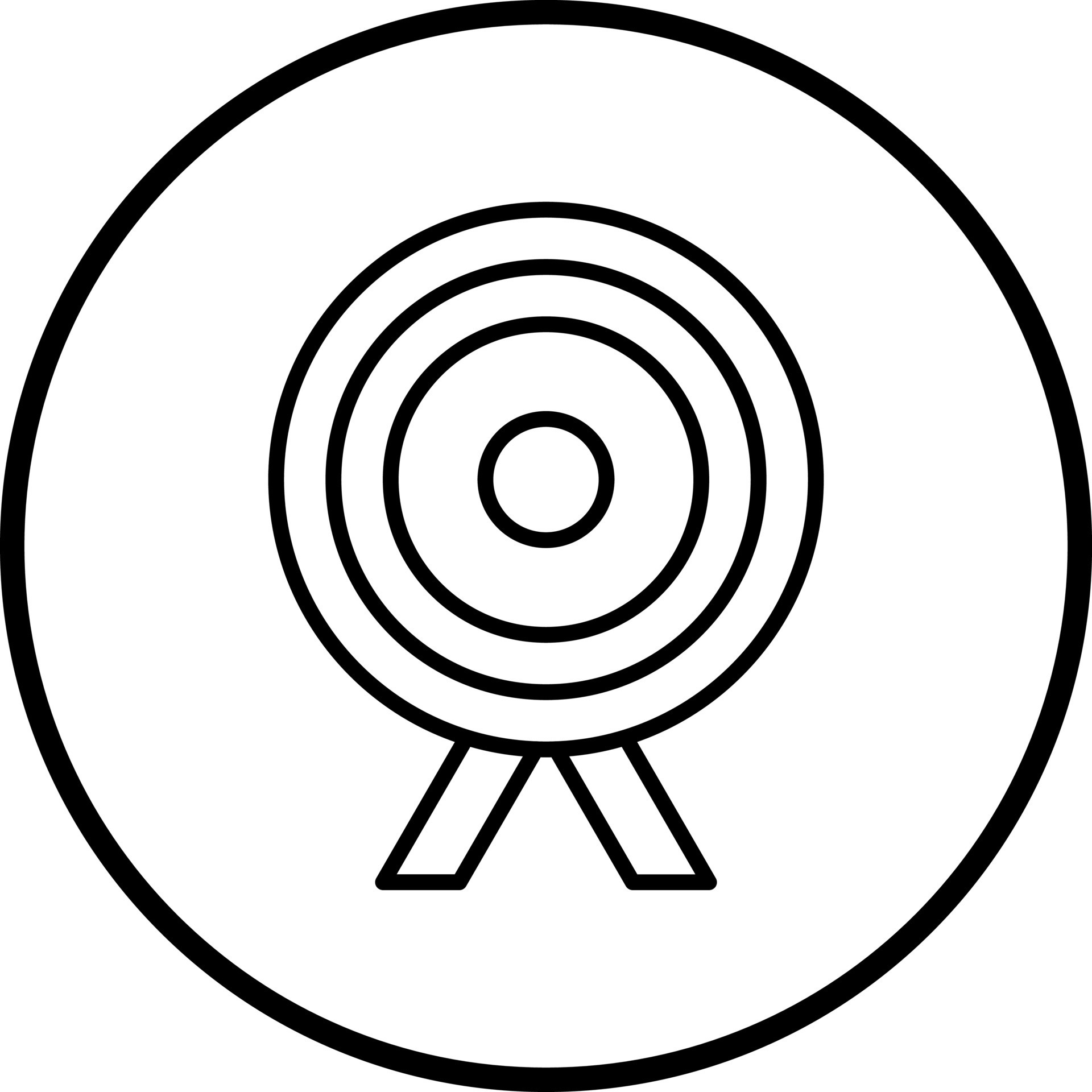 Archery Board Vector Icon Style 22111255 Vector Art At Vecteezy