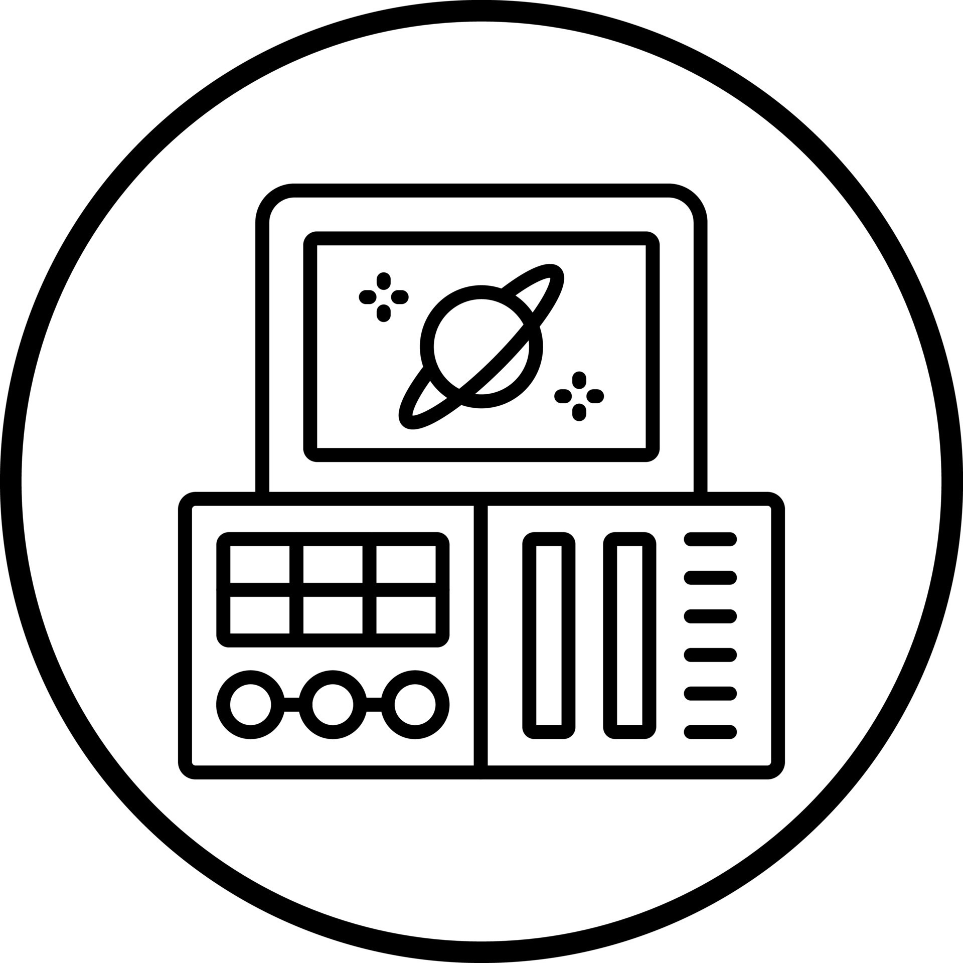 Space Control Panel Vector Icon Style 22111555 Vector Art at Vecteezy