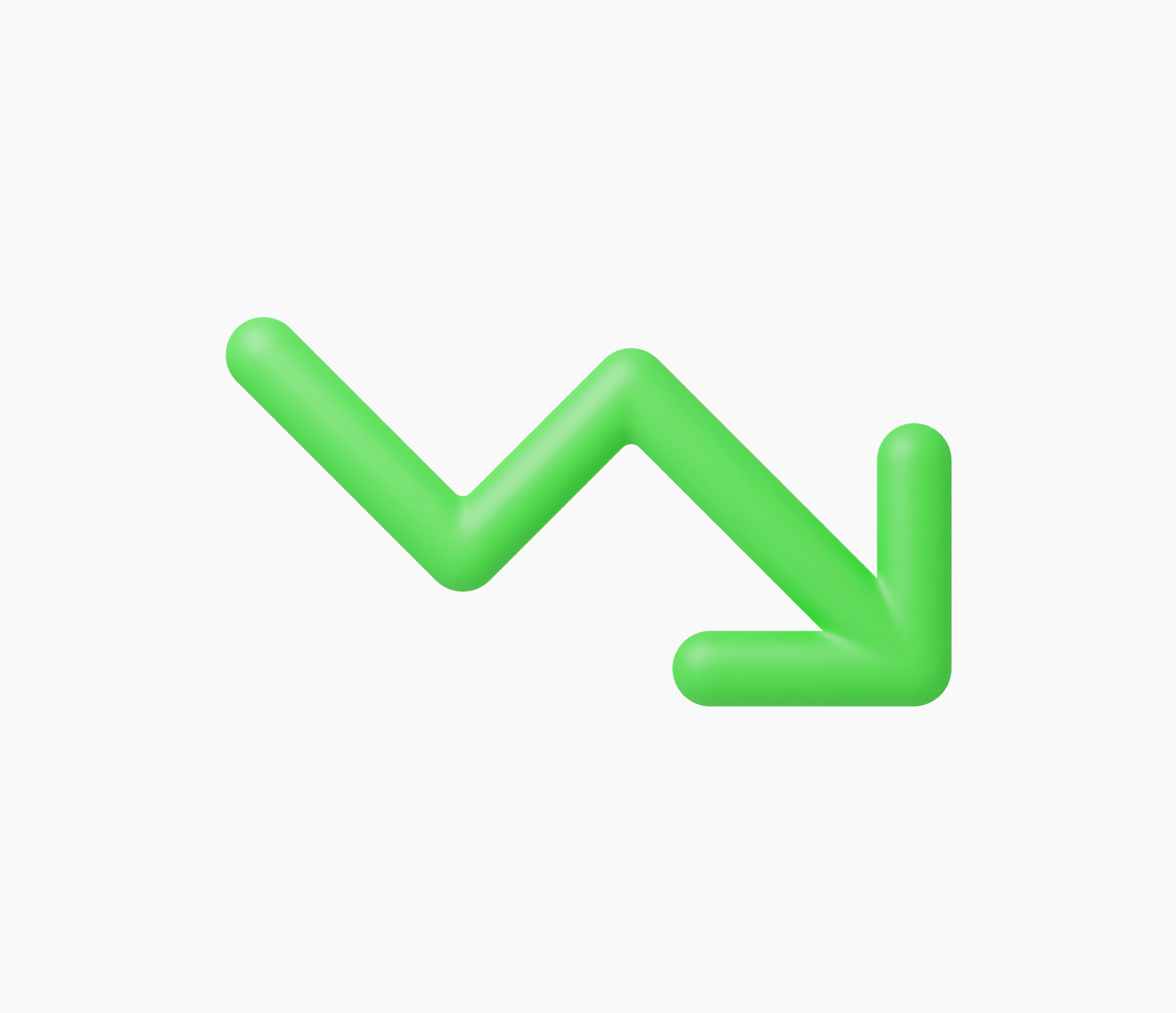 3d Realistic Trend down or decrease icon vector illustration 22111882 Vector Art at Vecteezy