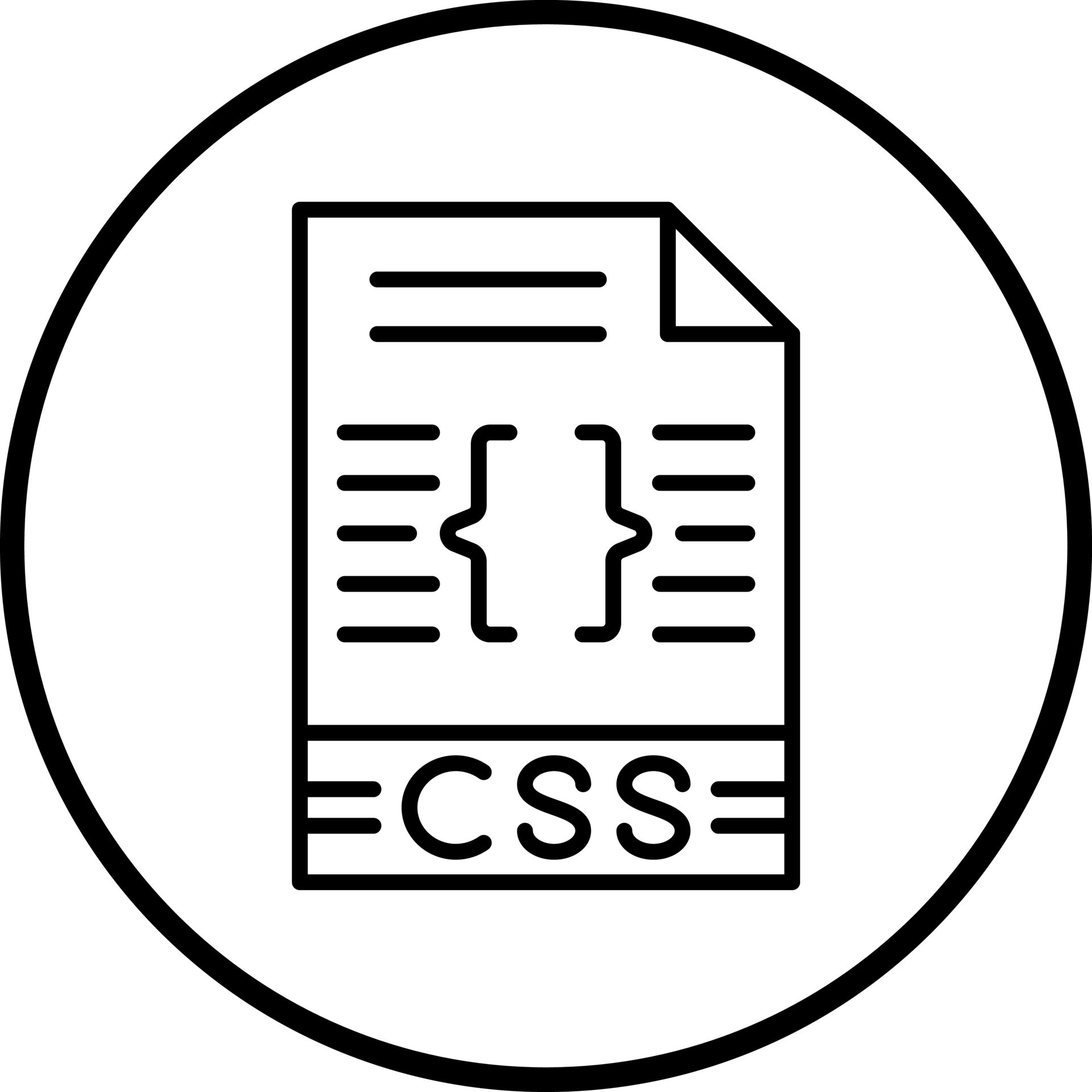 CSS Vector Icon Style 22112872 Vector Art at Vecteezy