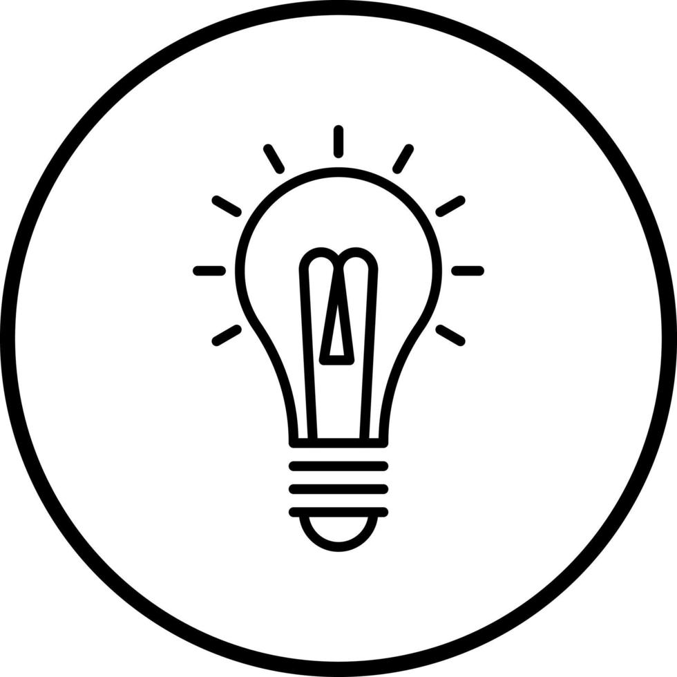 Edison Light Bulb Vector Clipart