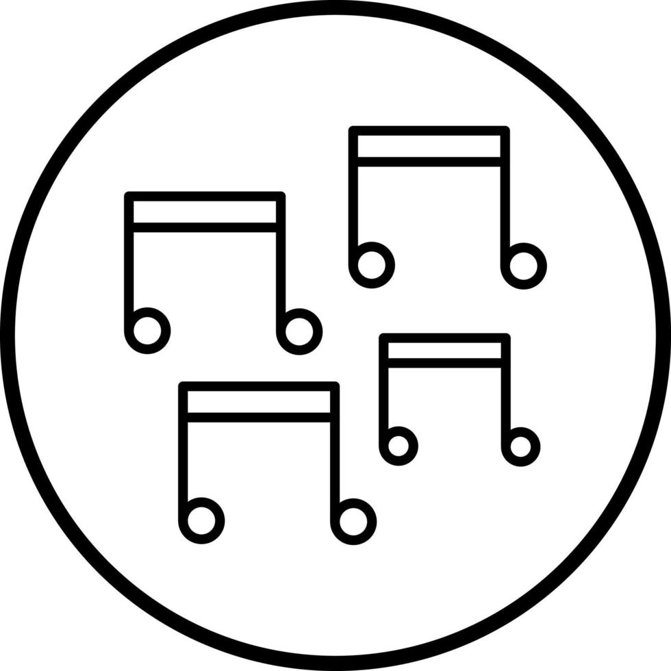 Music Notes Vector Icon Style 22114797 Vector Art at Vecteezy