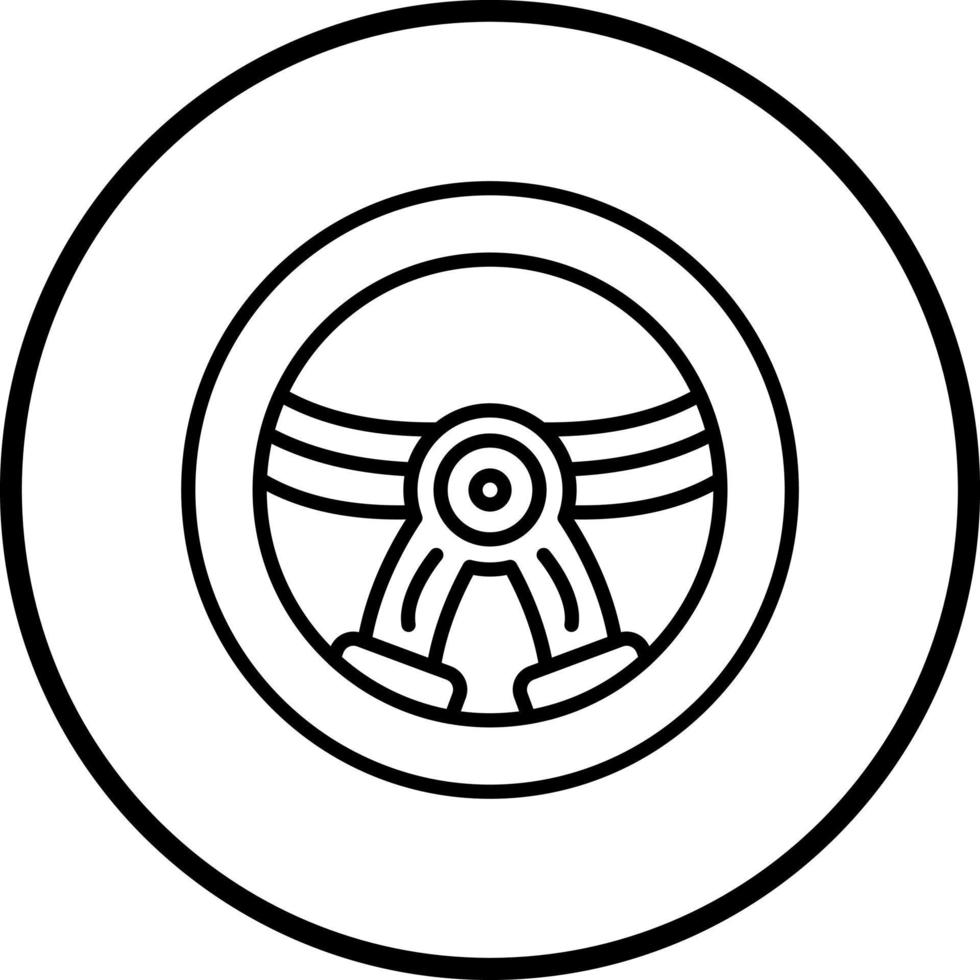 Steering Wheel Vector Icon Style 22115156 Vector Art at Vecteezy