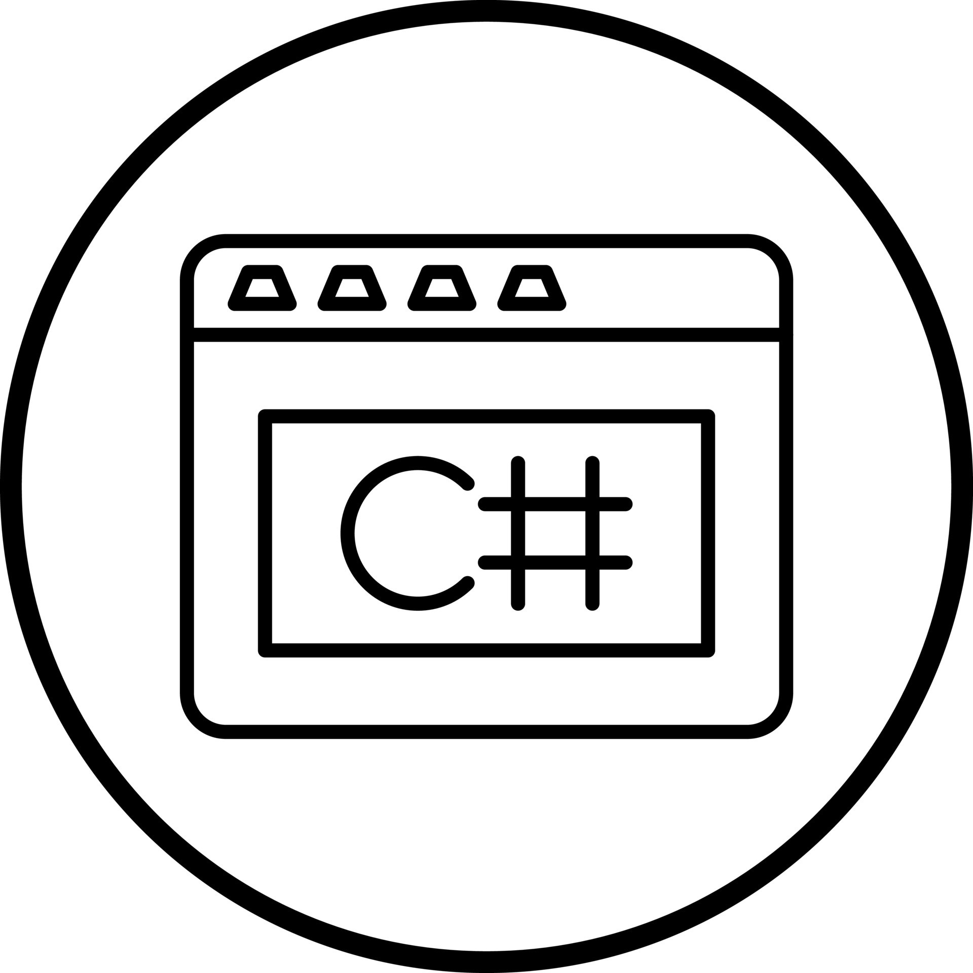 Vector Design C Sharp Vector Icon Style 22115328 Vector Art at Vecteezy