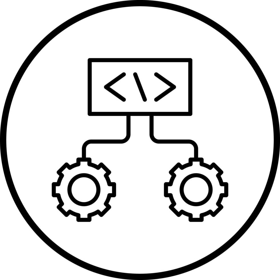 Vector Design Code Setting Vector Icon Style 22115335 Vector Art At