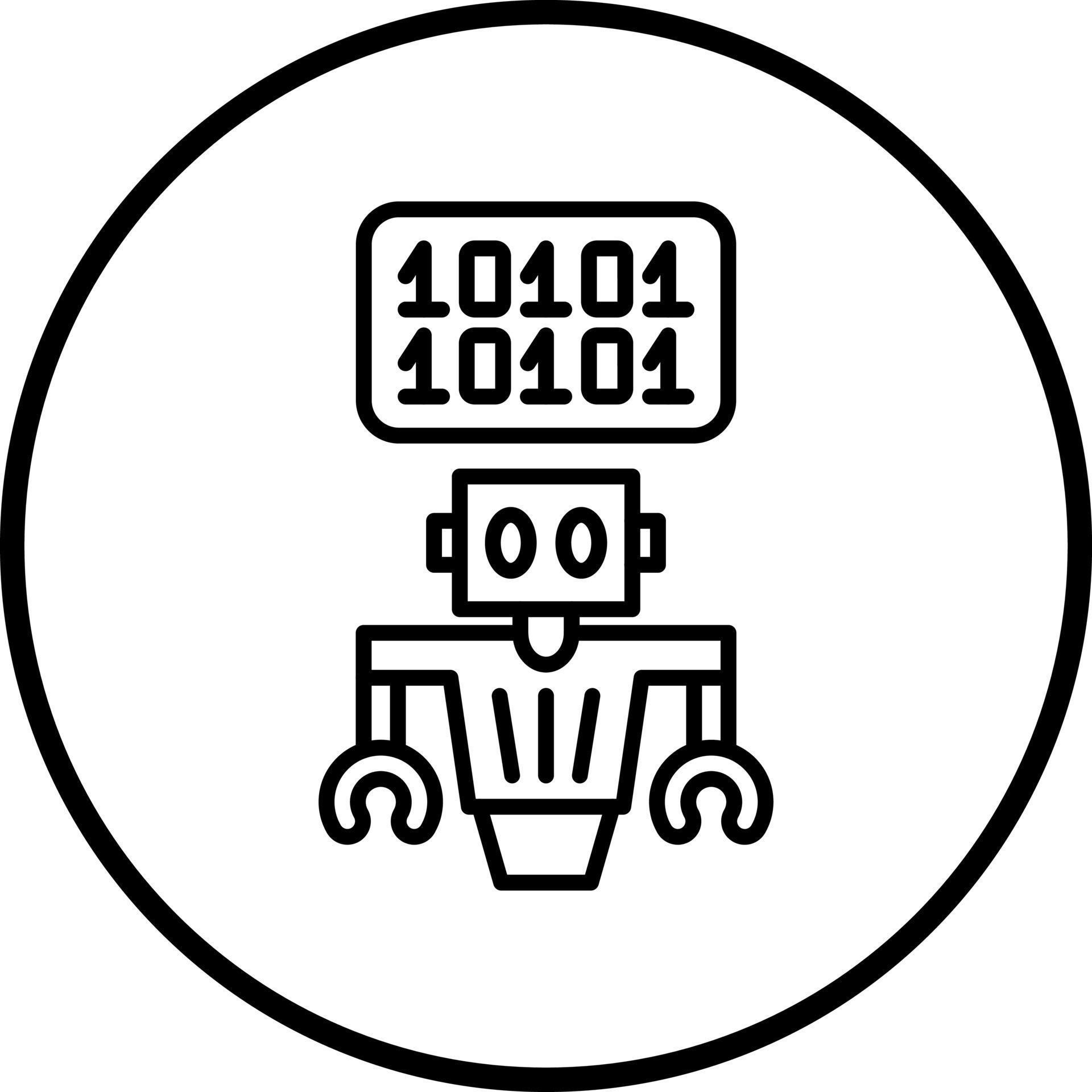 Vector Design Binary Code Vector Icon Style 22115777 Vector Art At Vecteezy