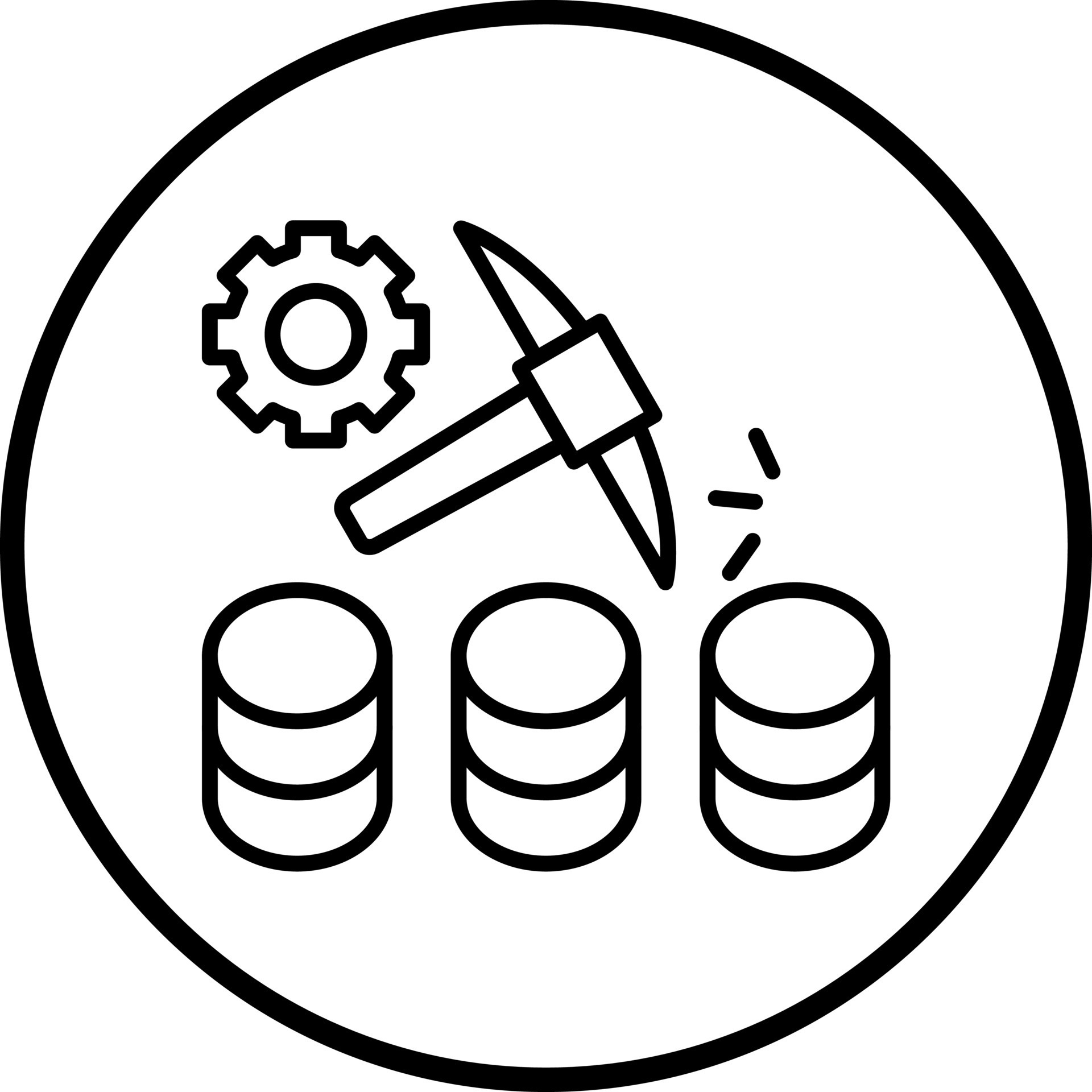Vector Design Data Mining Vector Icon Style 22115873 Vector Art At Vecteezy
