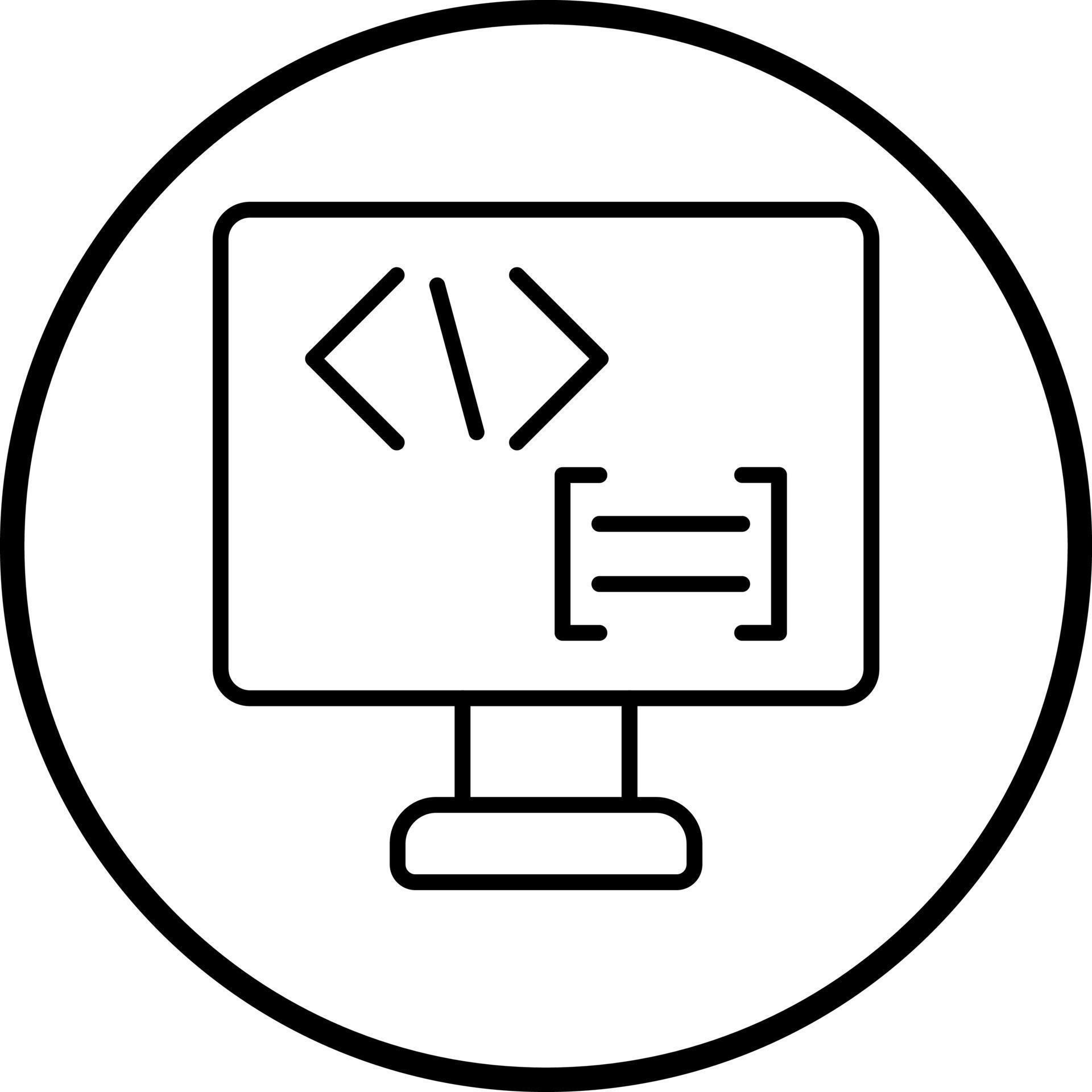 Vector Design Coding Language Vector Icon Style 22116876 Vector Art at ...