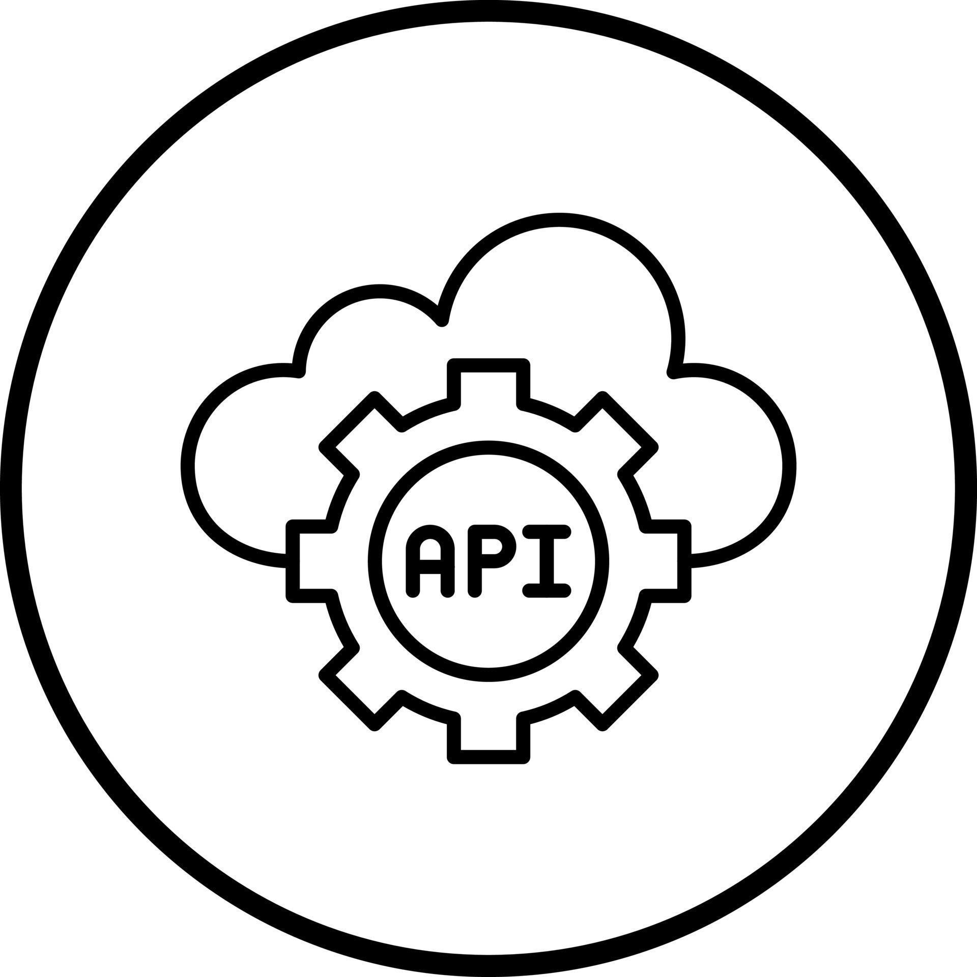 Api Vector Icon Style 22117453 Vector Art At Vecteezy