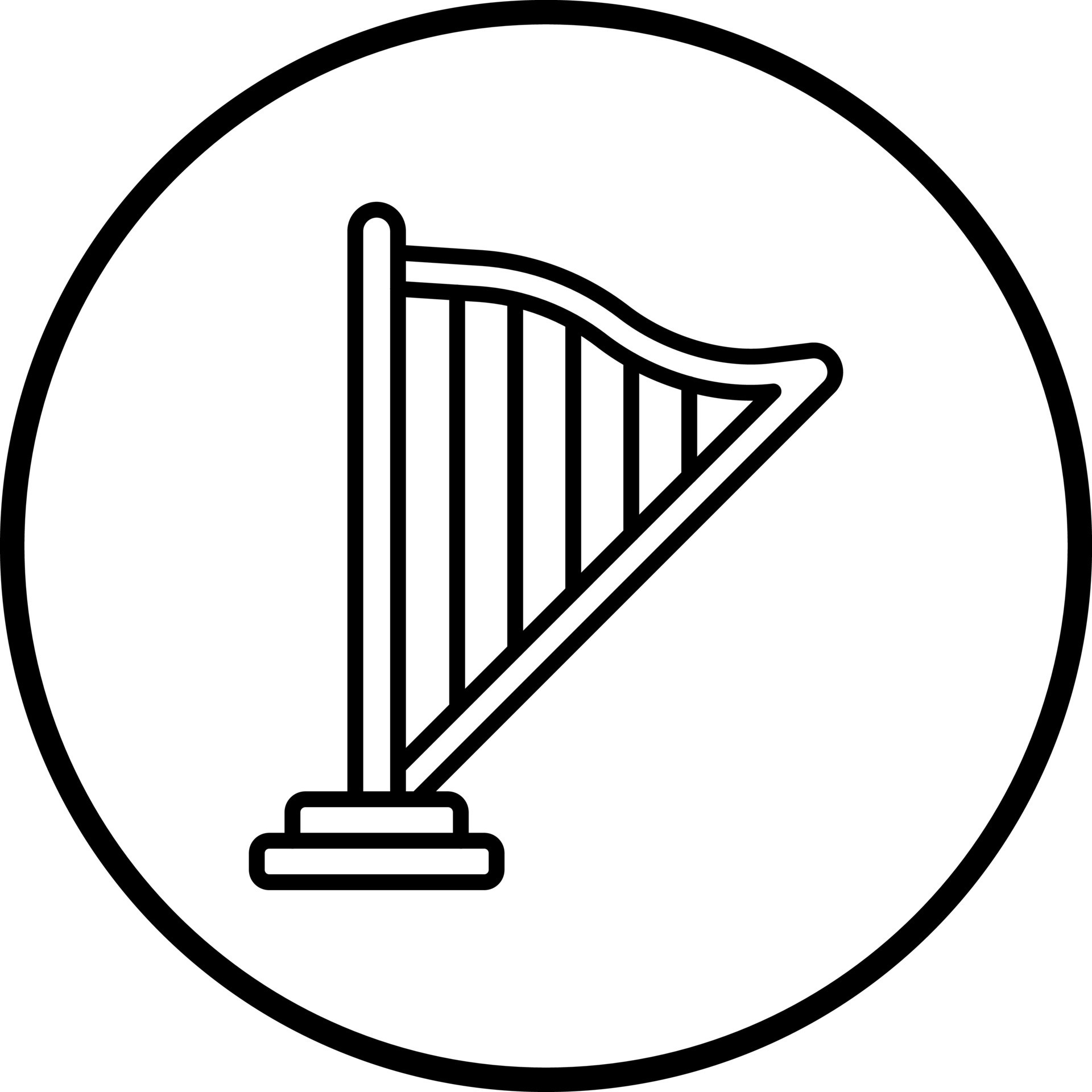 Vector Design Harp Vector Icon Style 22117478 Vector Art at Vecteezy