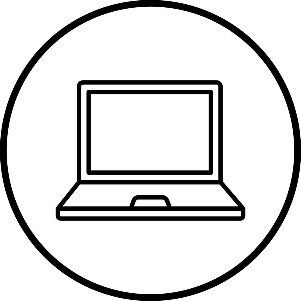 Laptop Computer Vector Icon Style 22118692 Vector Art at Vecteezy