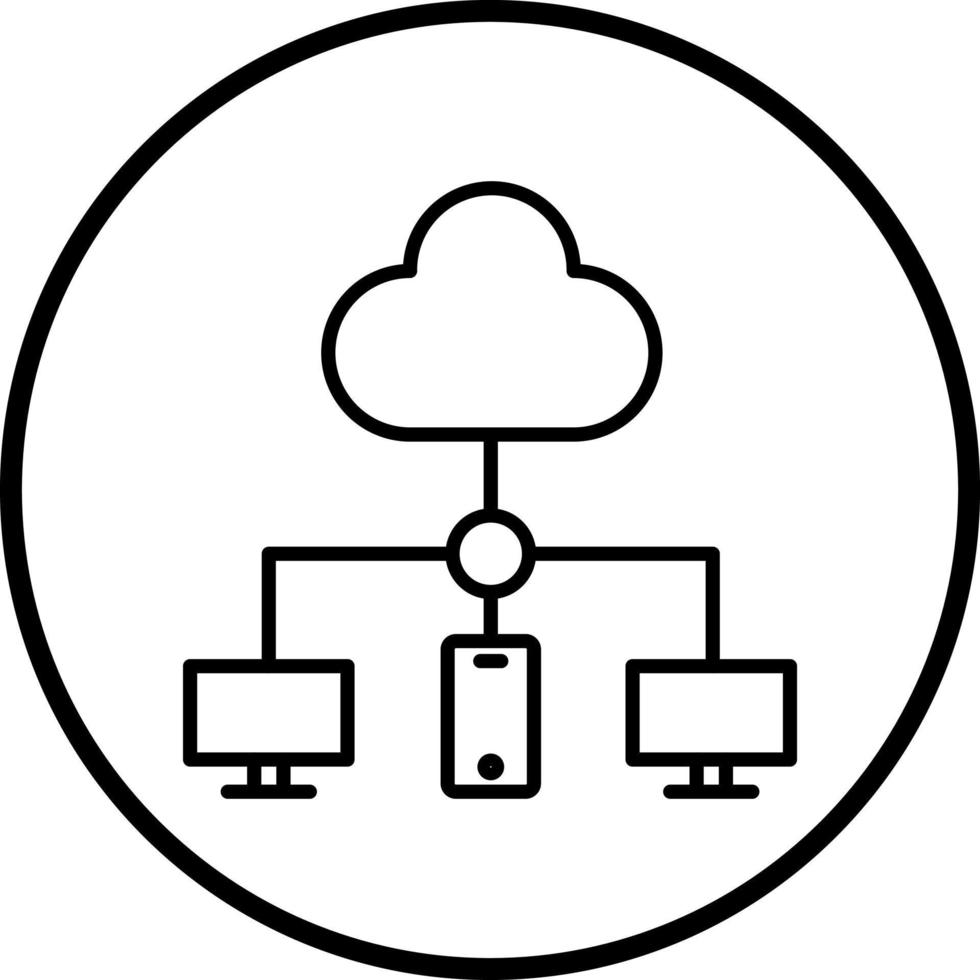 Vector Design Cloud Connection Vector Icon Style 22118891 Vector Art At Vecteezy