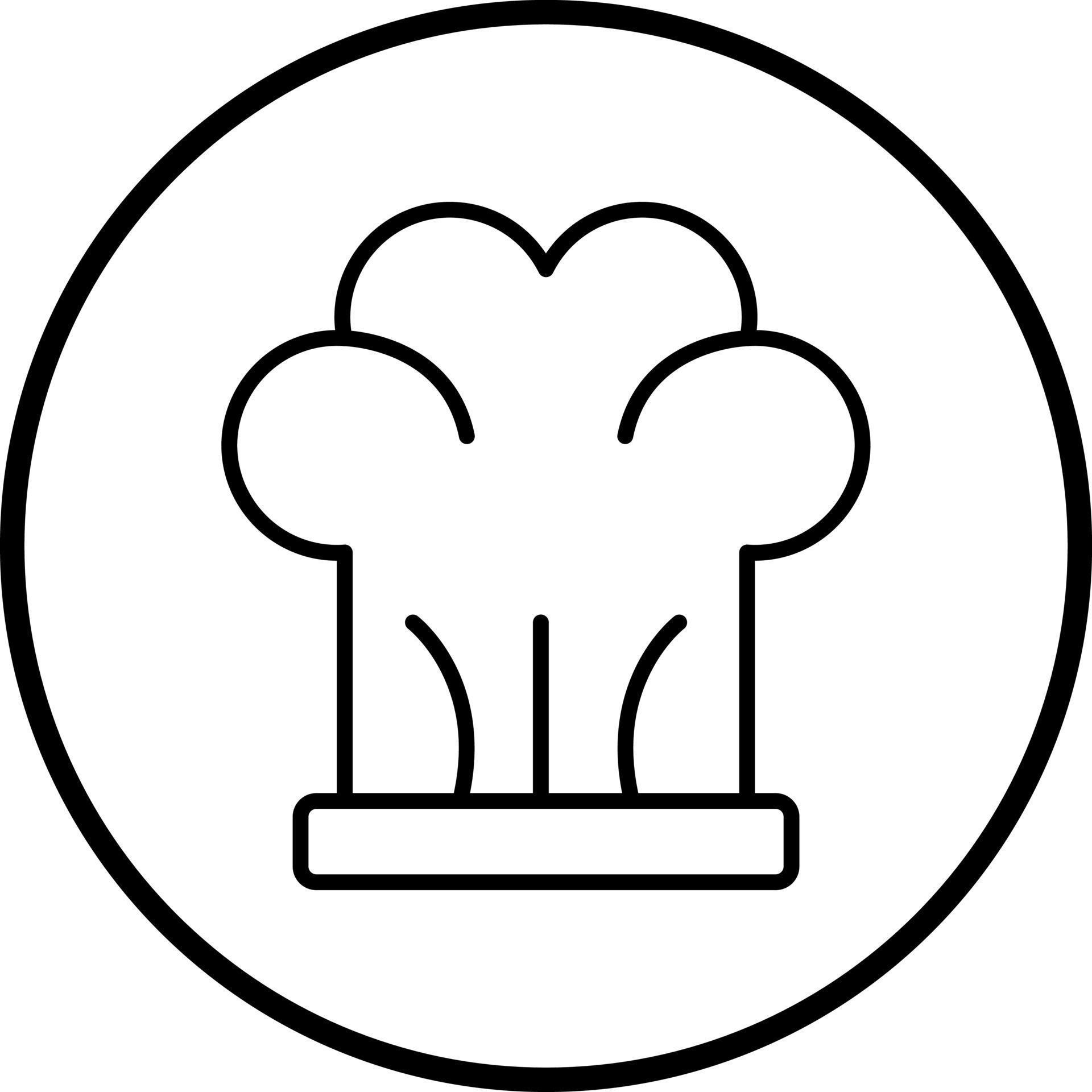 Chefs Hat Vector Icon Style 22119450 Vector Art at Vecteezy