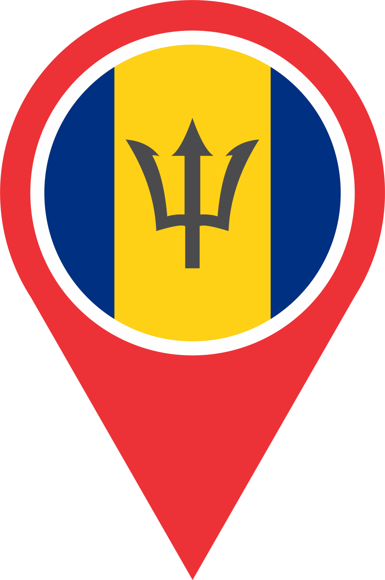 Barbados Flag Pin Map Location Png 22120428 Png 9618