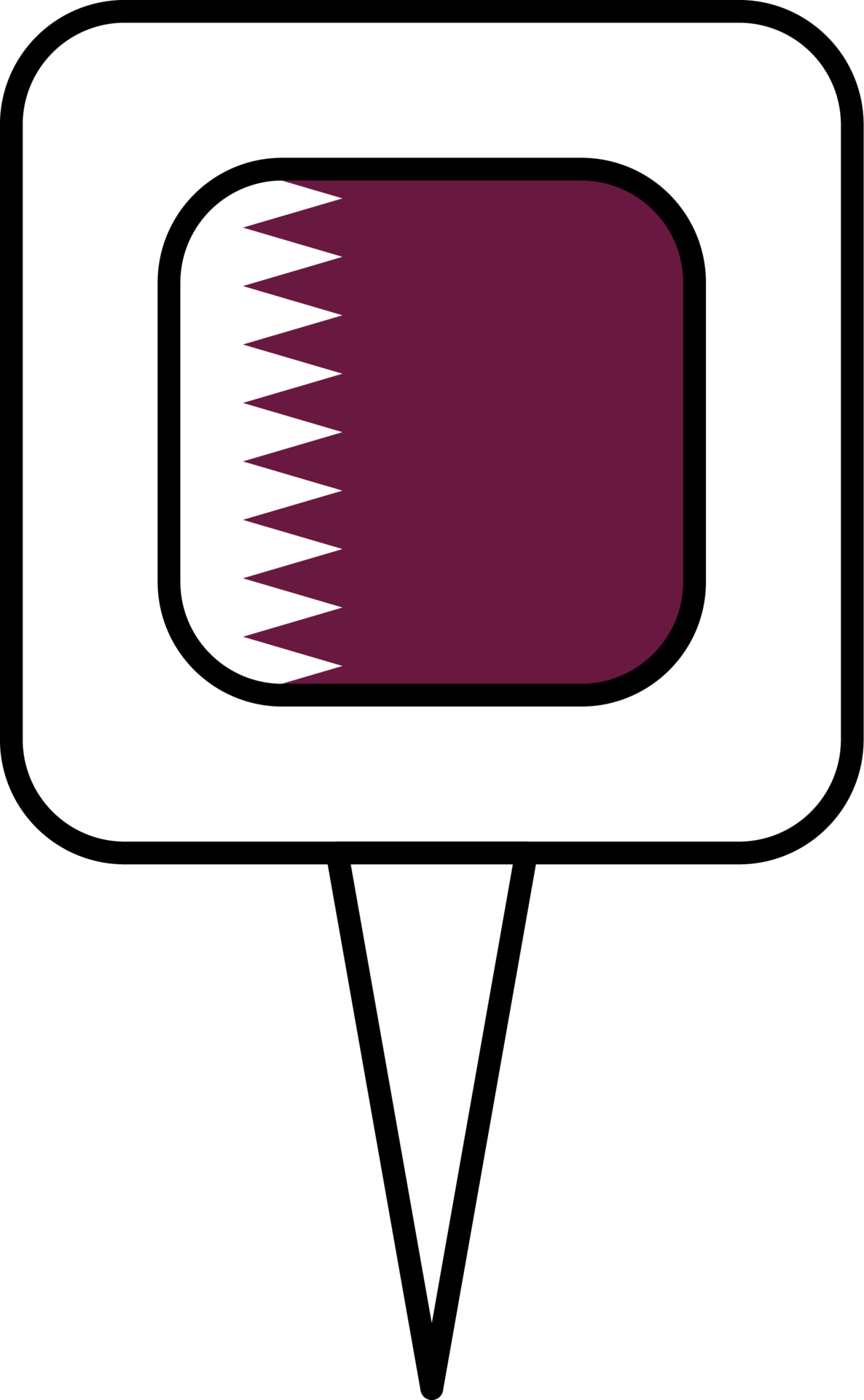 Katar Flagge Stift Platz Symbol. 22121485 PNG Katar Flagge Stift Platz Symbol. 22121485 PNG