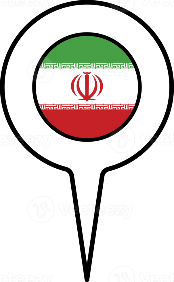 Iran Flag Map Pointer Icon 22121526 Png