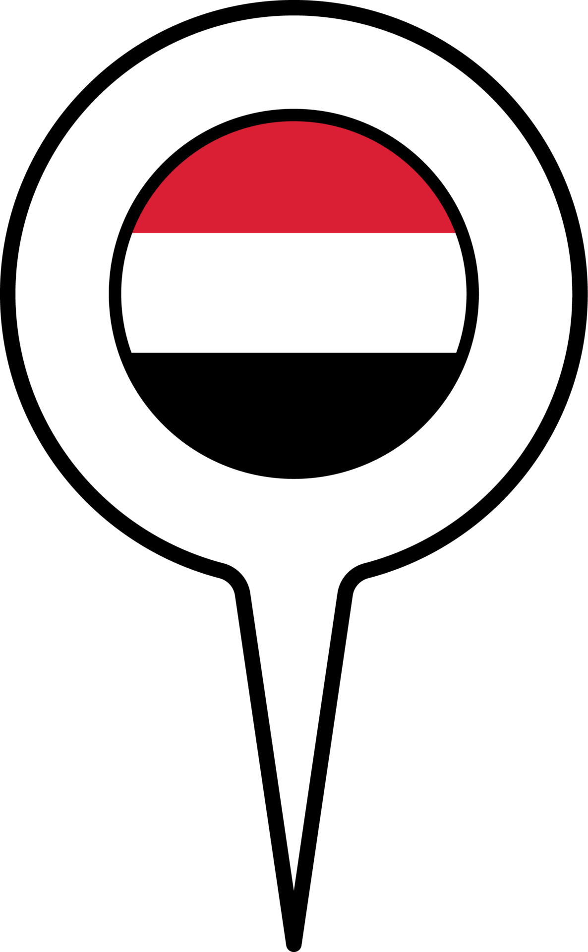 Yemen Flag Map Pointer Icon 22121532 Png
