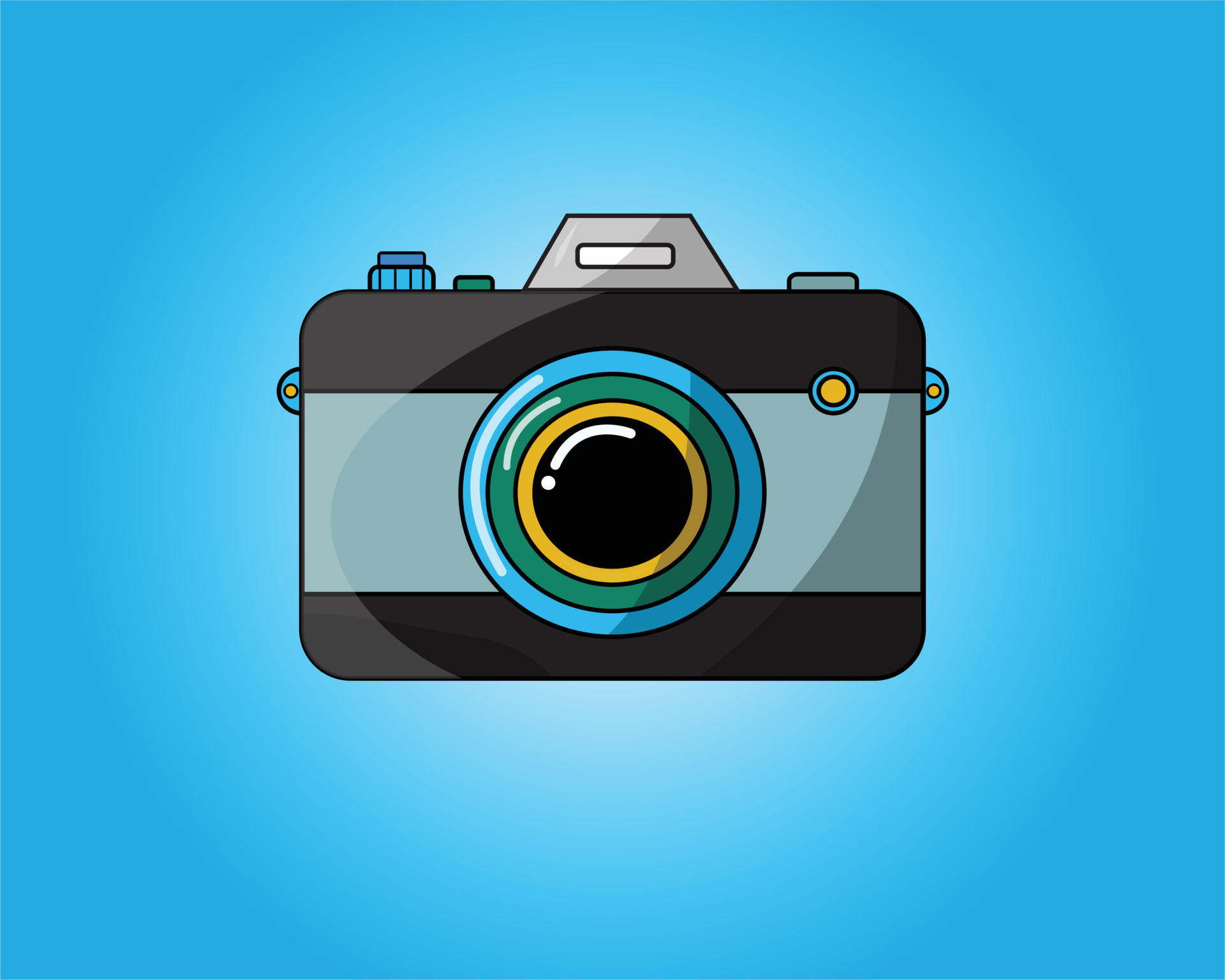 Digital Camera Vector Illustration for Design Projects 22123593 Vector Art at Vecteezy