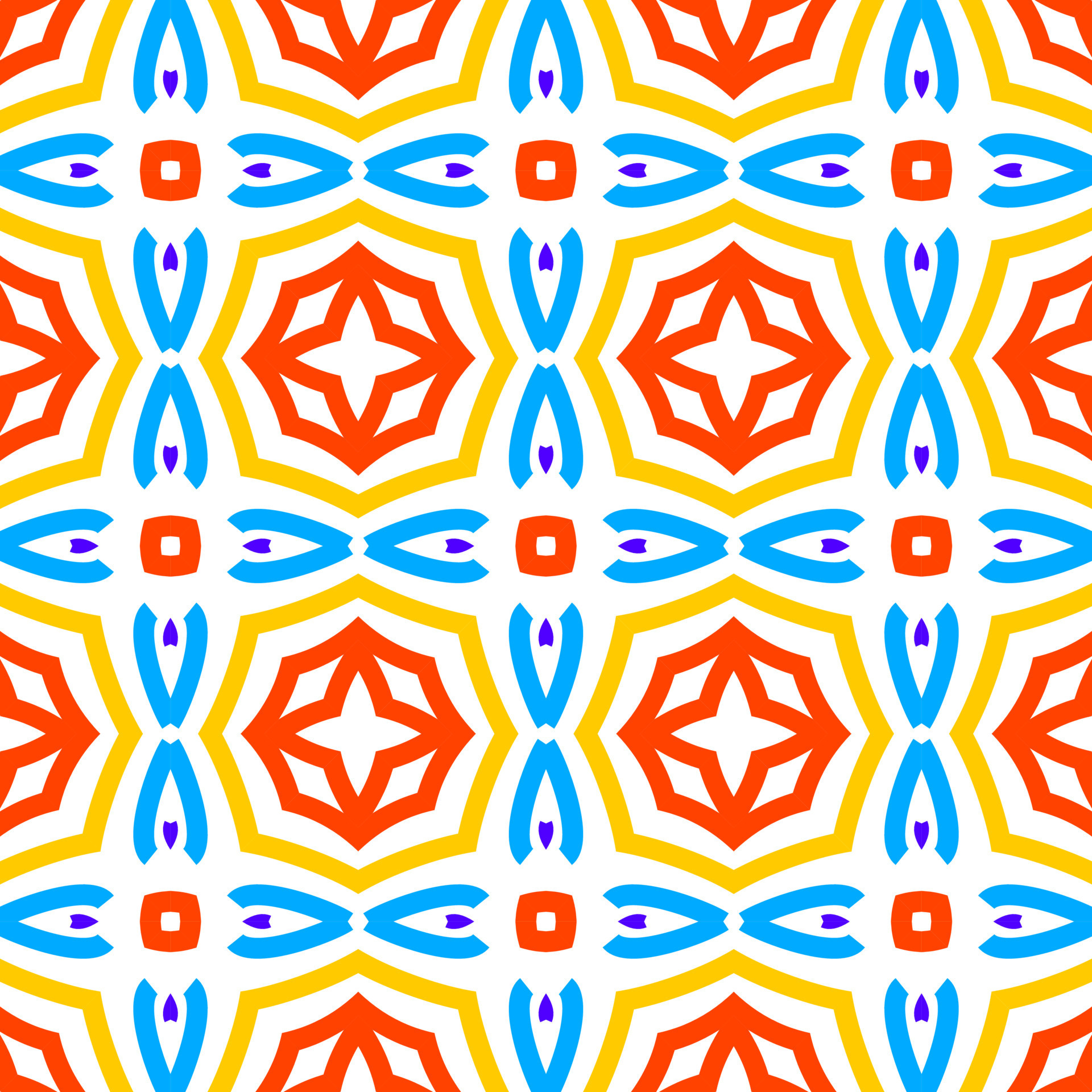 Modern Stylish Vector Seamless Pattern with Lines, Circles, and Various ...