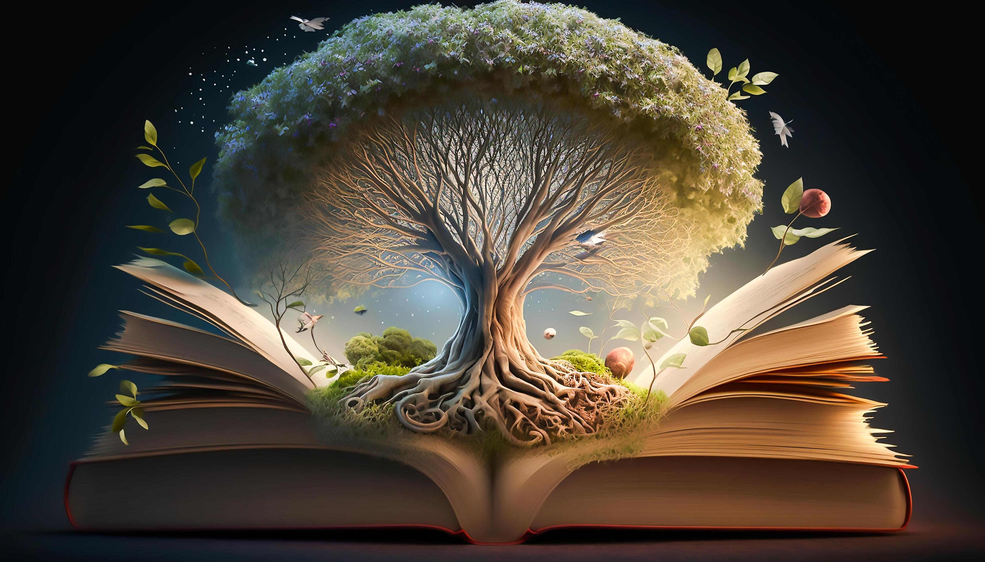 planting seed tree of knowledge and wisdom in the opening book ...