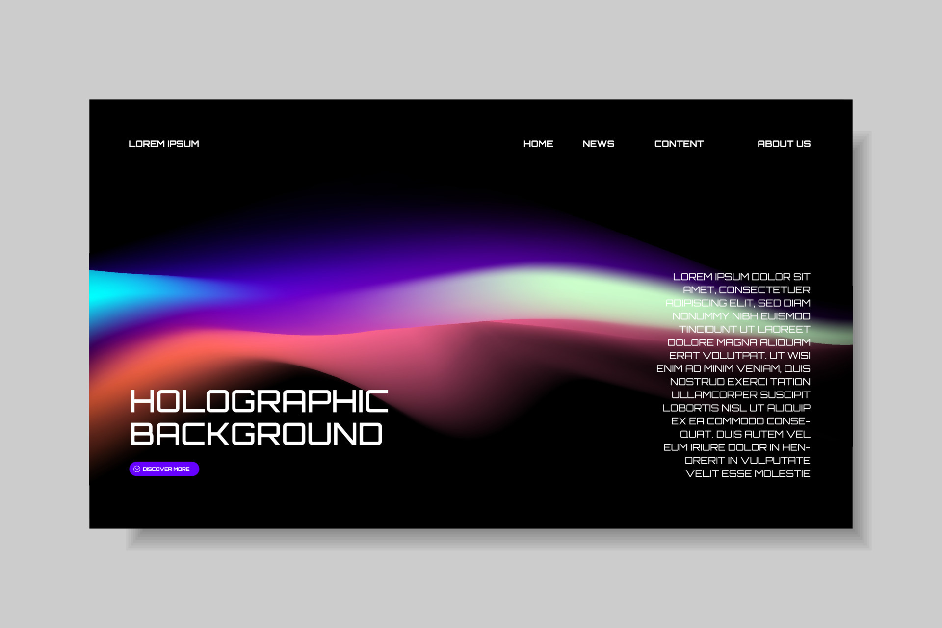 Modern trendy grainy gradient background, colorful abstract liquid 3d ...