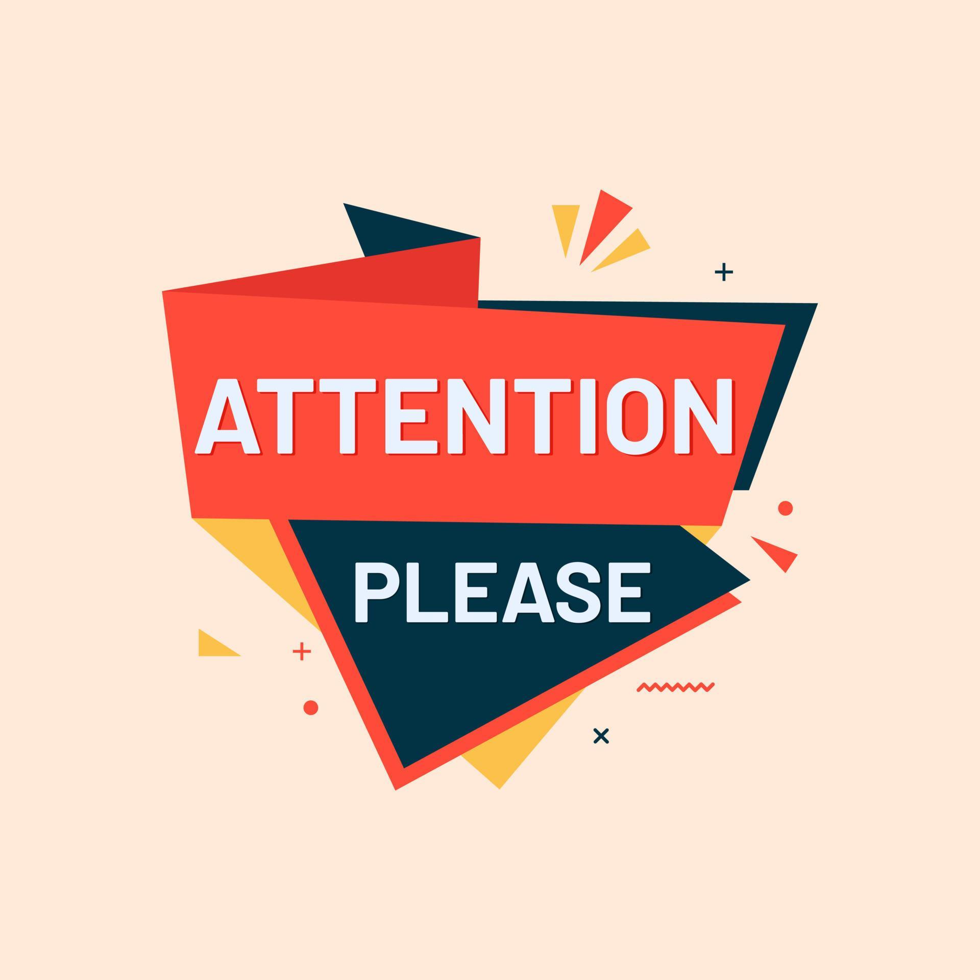 attention please label clipart vector 22128461 Vector Art at Vecteezy