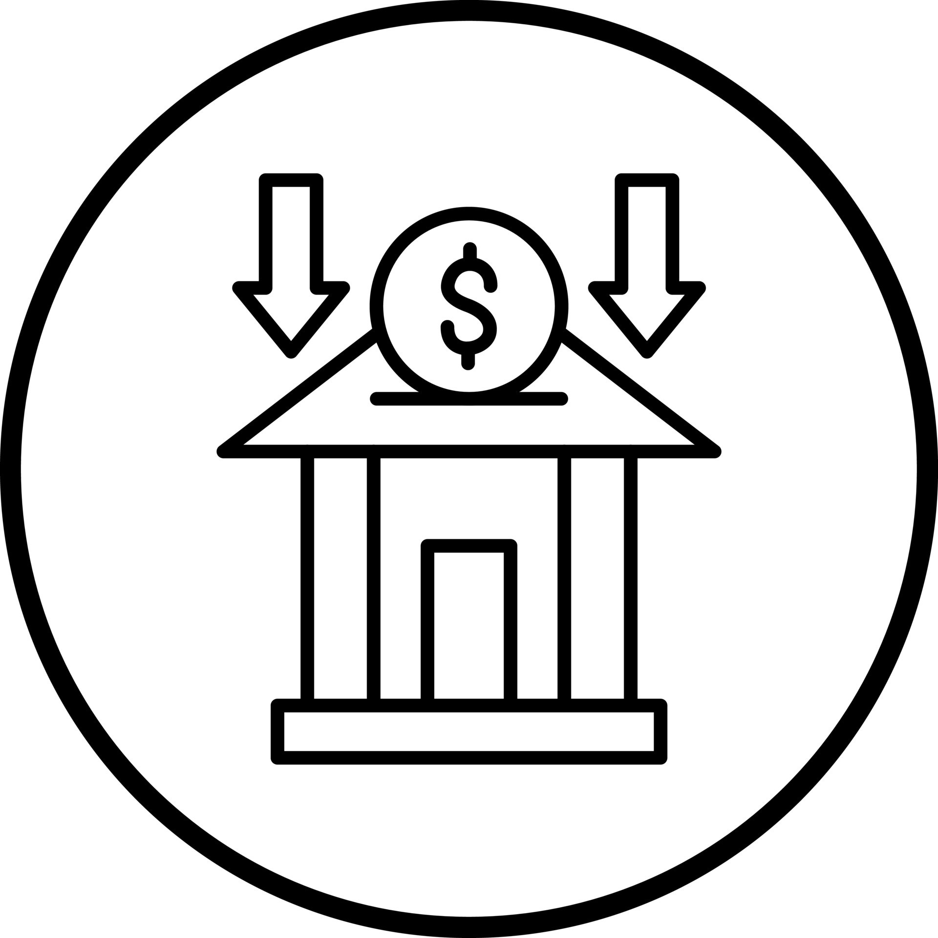 Bank Deposit Vector Icon Style 22129991 Vector Art at Vecteezy