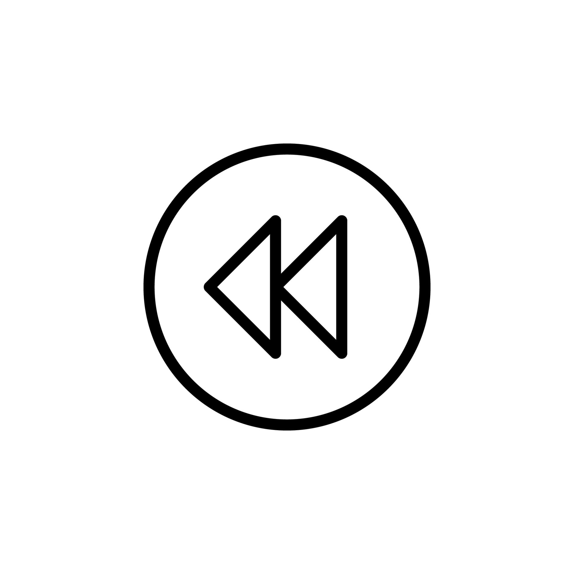 Backward Icon Vector Perfect For Multimedia Player Interface Button And Any Purposes 22133535