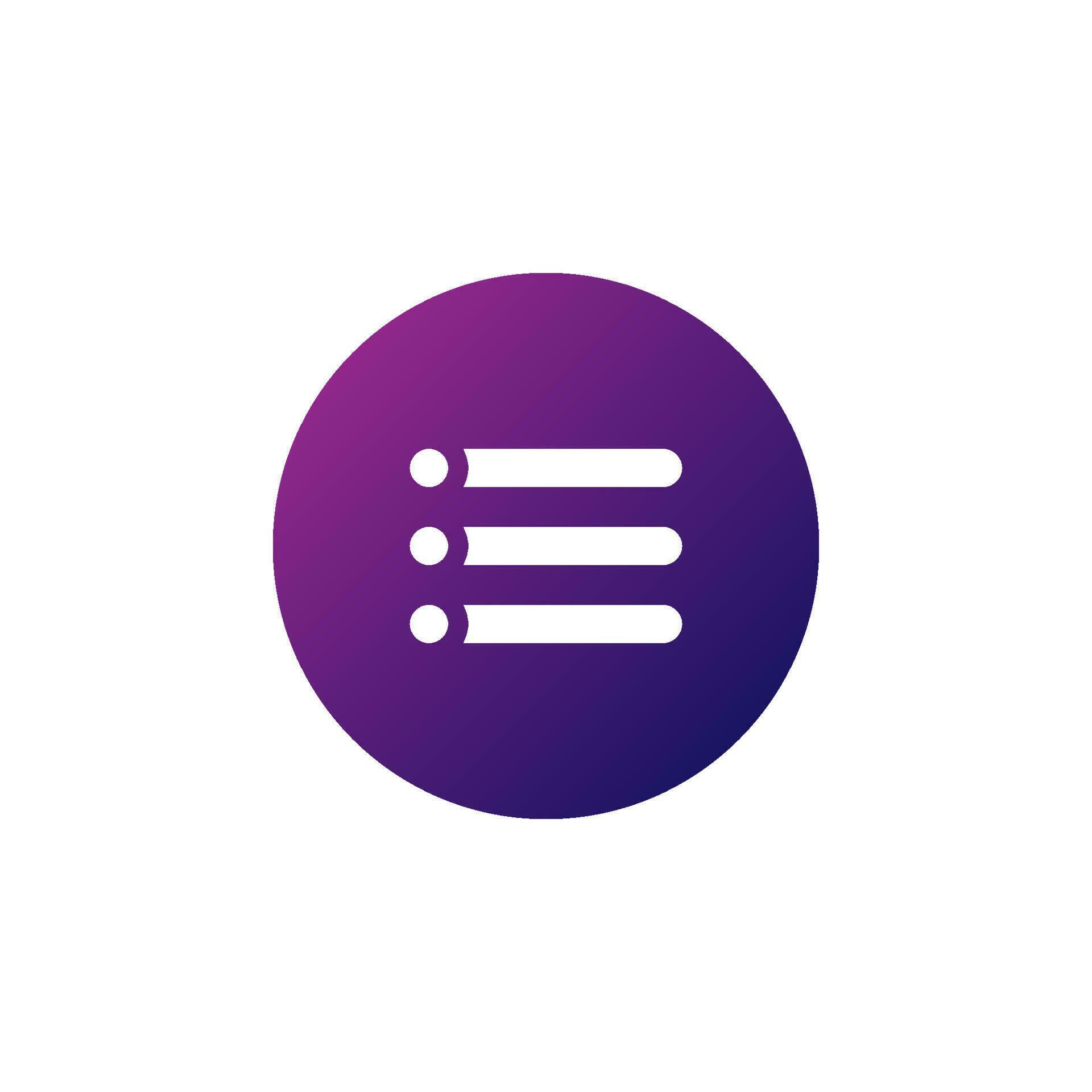 three lines menu icon vector. perfect for multimedia player interface button and any purposes ...