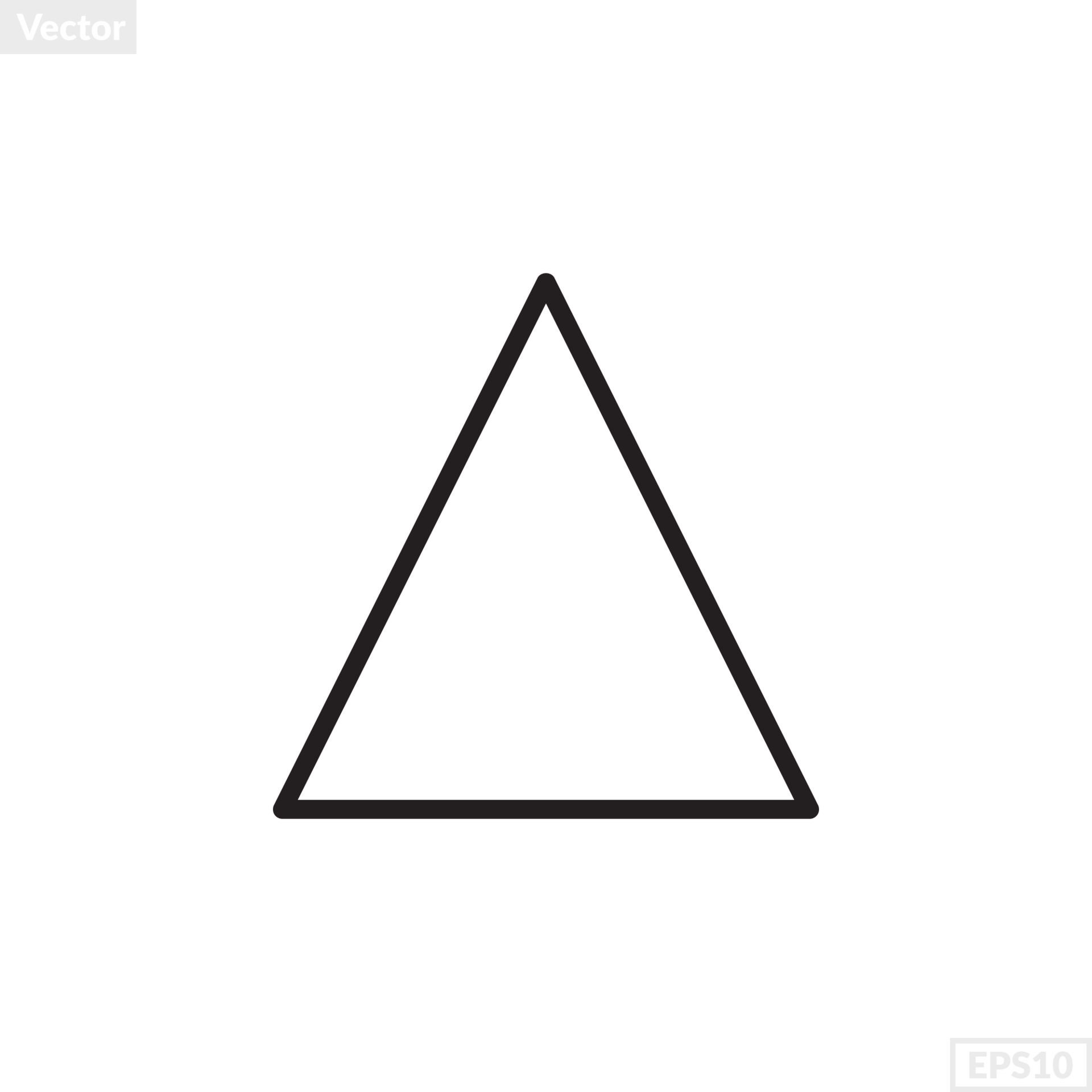 triangle shape illustration vector graphic 22134040 Vector Art at Vecteezy