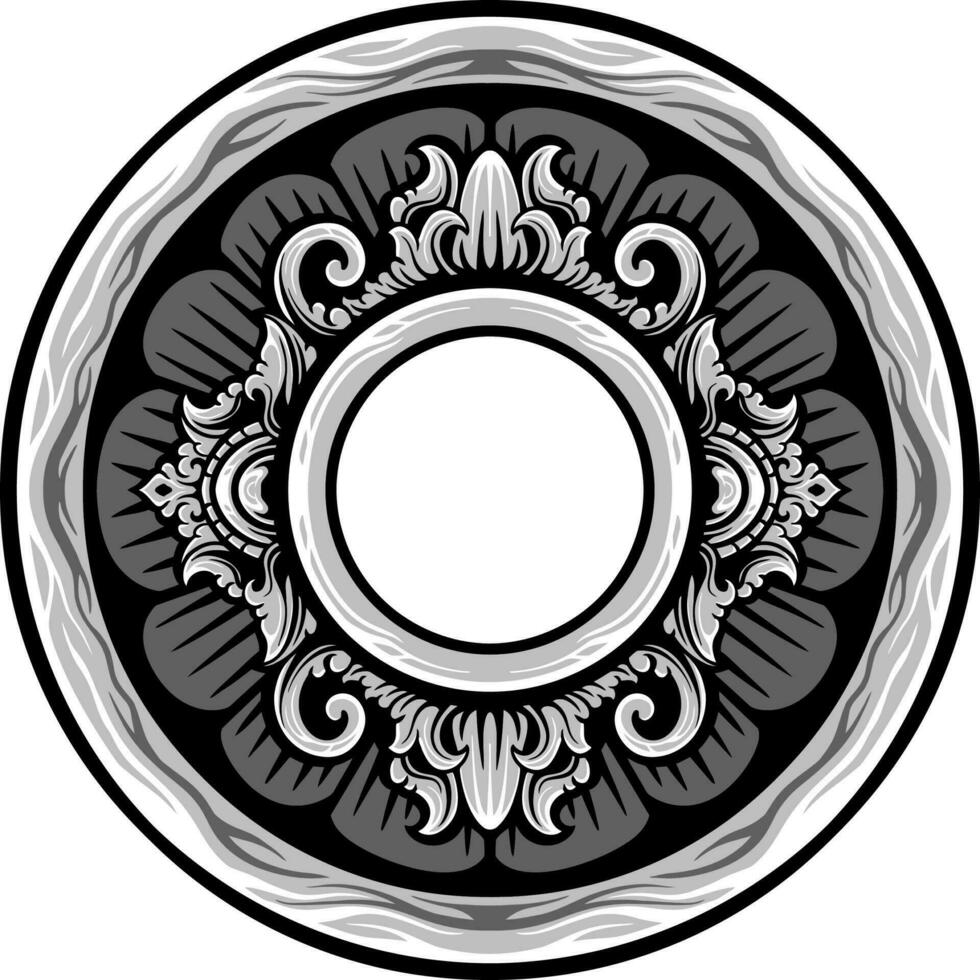 Line Art Of Beautiful Carved Decorative Ornament 22134960 Vector Art At Vecteezy