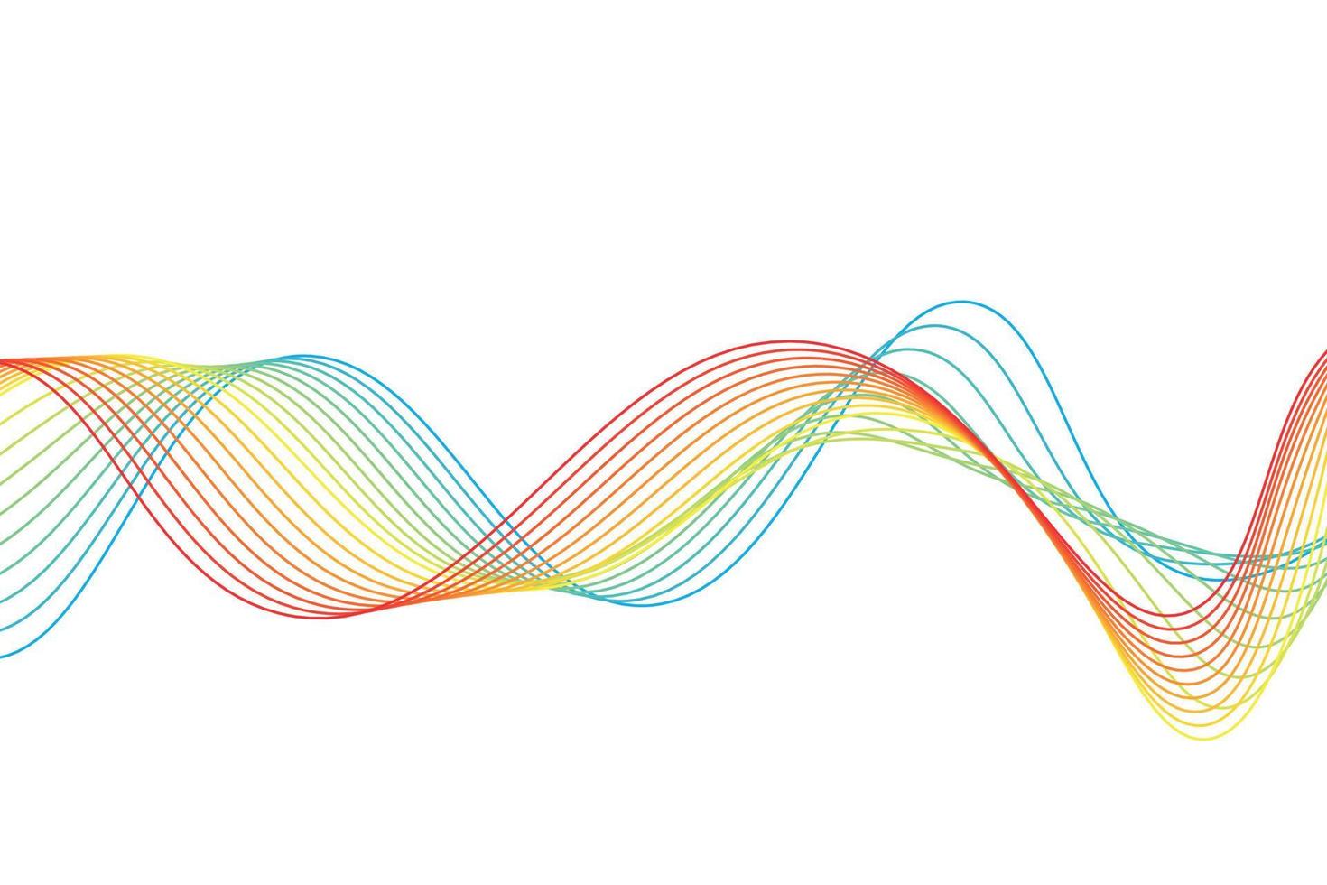 Colorful Gradient Wave Line Fluid Abstract Background Suitable For Landing Page And Computer