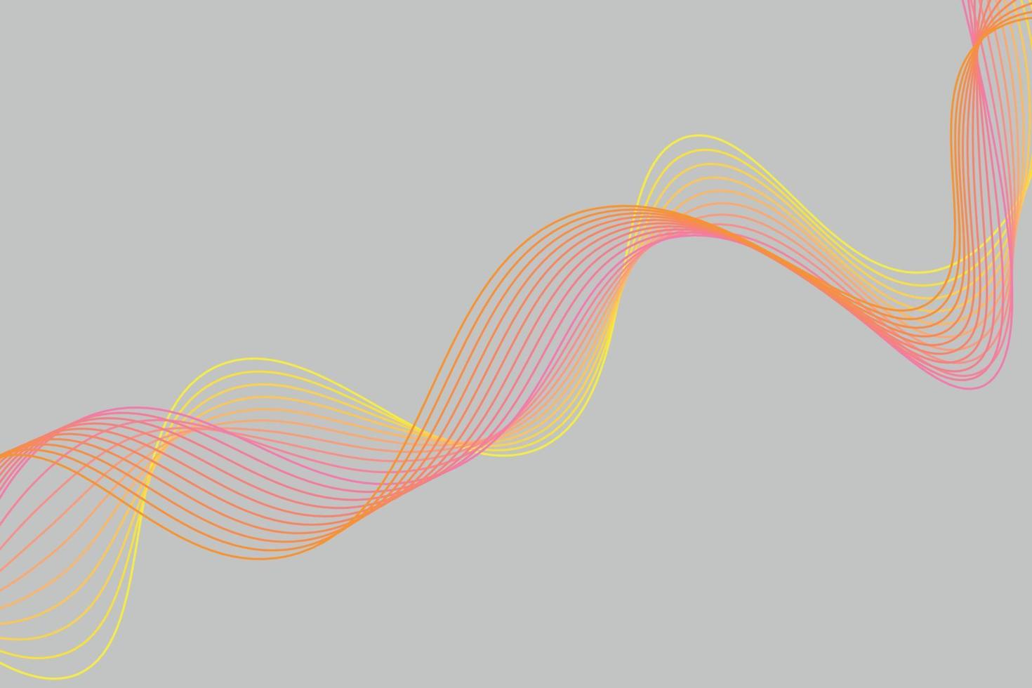 Colorful Gradient Wave Line Fluid Abstract Background Suitable For Landing Page And Computer