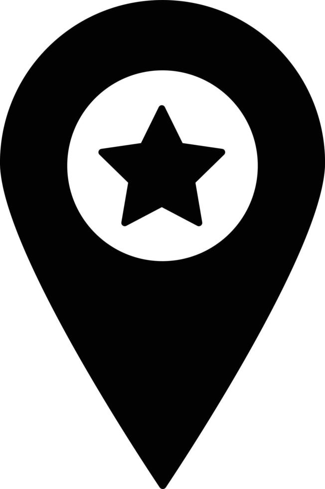 map pointer star icon isolated on white background . location icon 22141937 Vector Art at Vecteezy