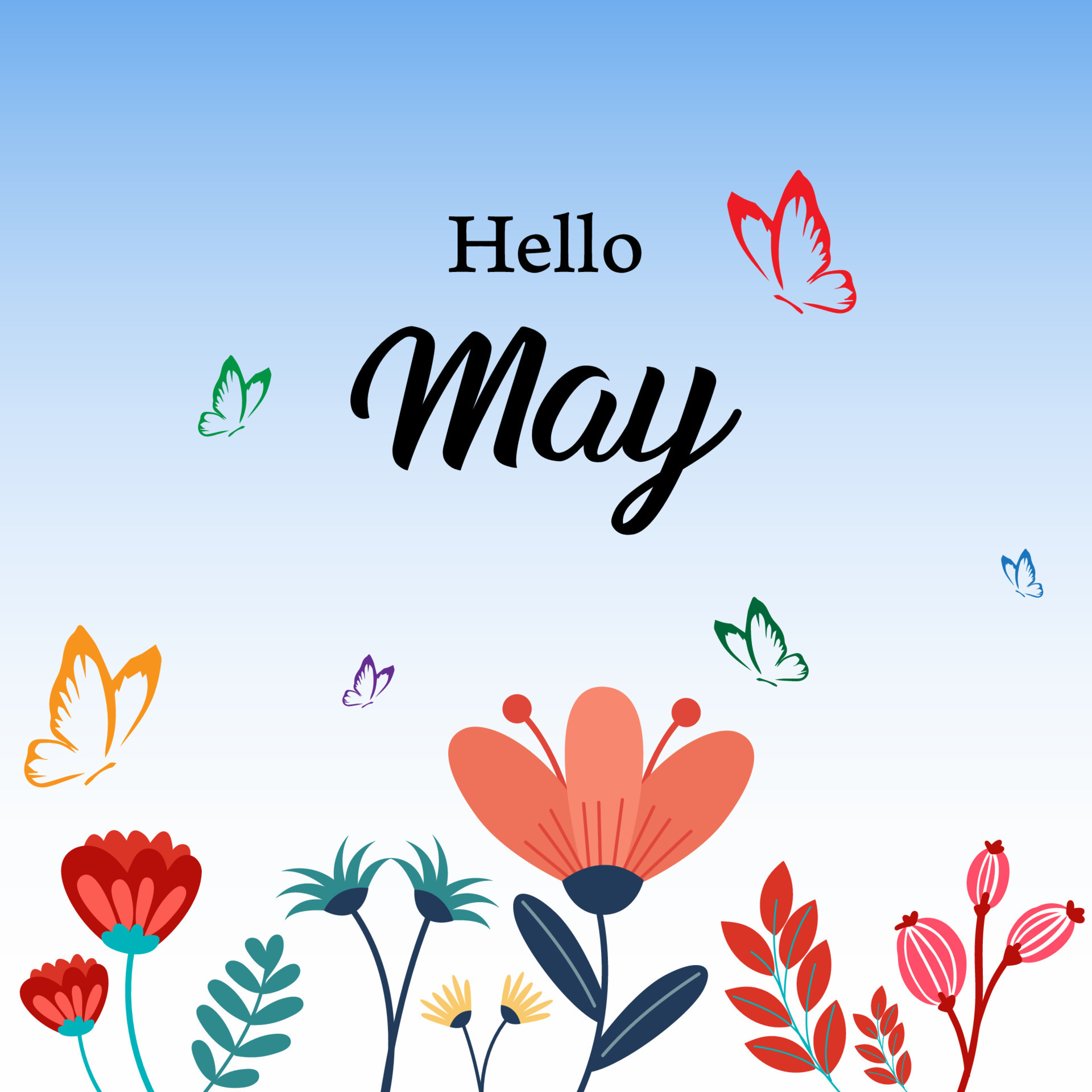 hello may lettering vector. suitable for card, banner or poster ... hello may lettering vector. suitable for card, banner or poster ...
