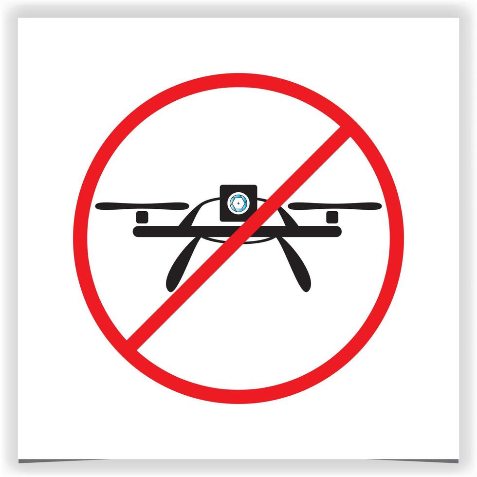 Warning Prohibited From Flying Drones Design 22146175 Vector Art At
