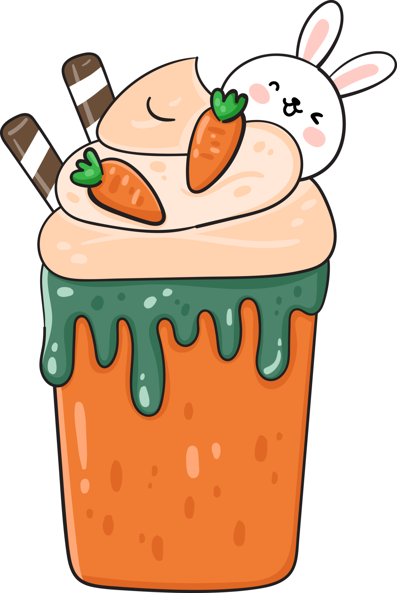 Cute Easter Bunny Dessert Illustration 22153749 PNG cute-easter-bunny-dessert-illustration-22153749-png