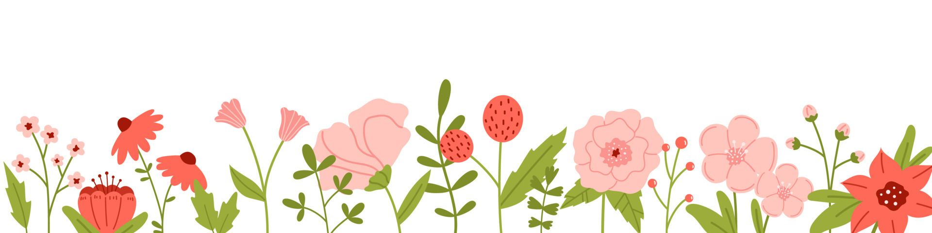 Transparent Flower Banner