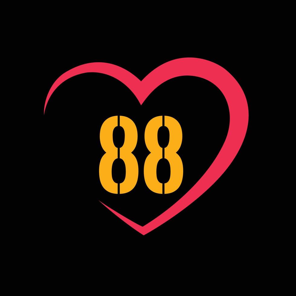 love and 88 icon 22154925 Vector Art at Vecteezy