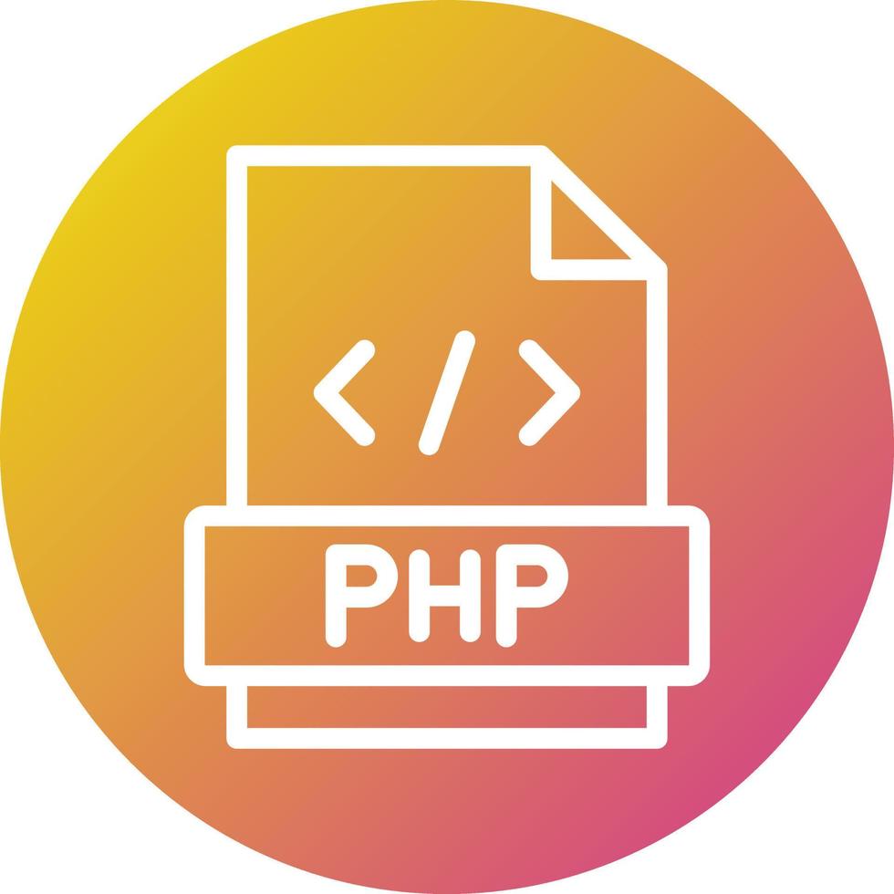ilustración de diseño de icono de vector de php 22156390 Vector en Vecteezy