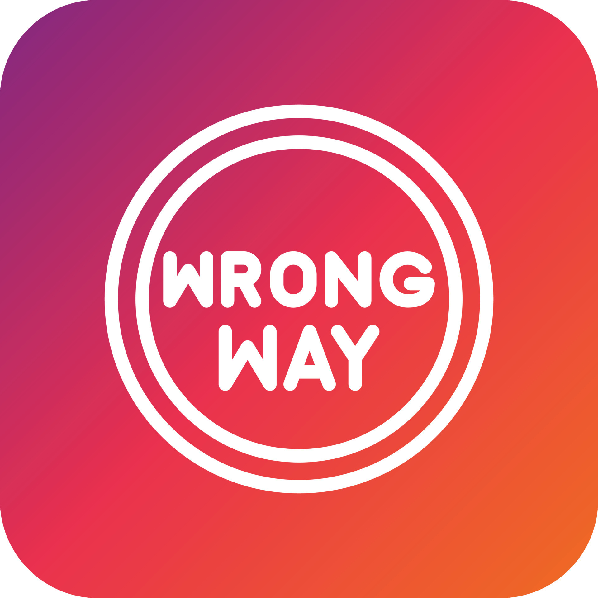 Wrong way Vector Icon Design Illustration 22156672 Vector Art at Vecteezy Wrong way Vector Icon Design Illustration 22156672 Vector Art at Vecteezy