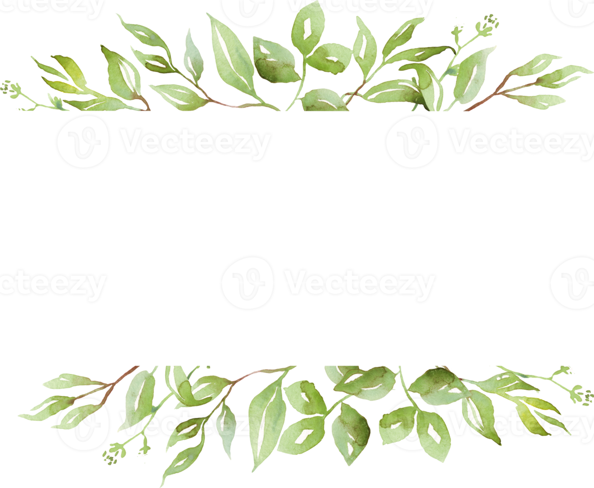 Watercolor greenery frame 22157002 PNG Watercolor greenery frame 22157002 PNG
