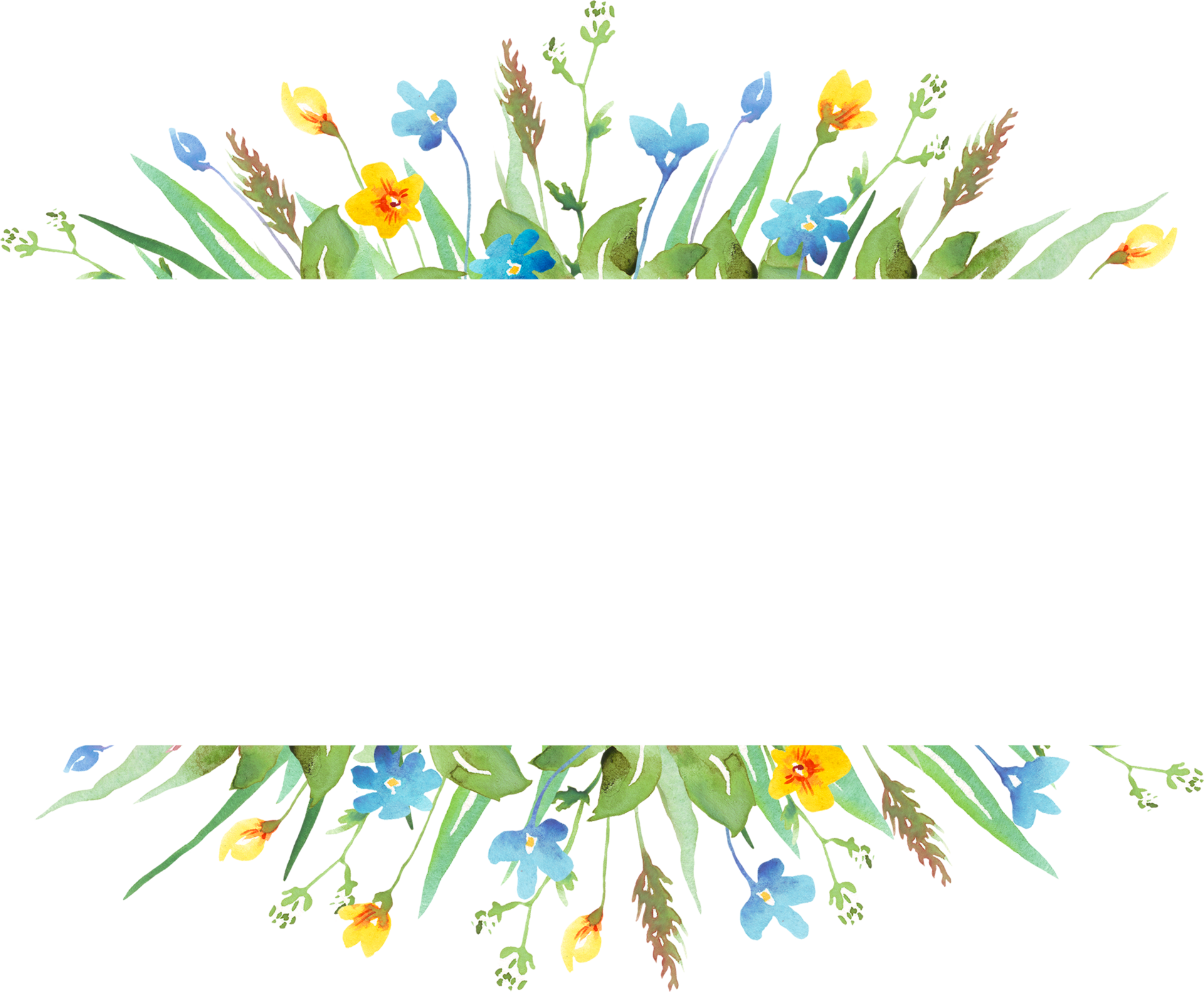 Wildflowers frame. Watercolor clipart 22157118 PNG Wildflowers frame. Watercolor clipart 22157118 PNG