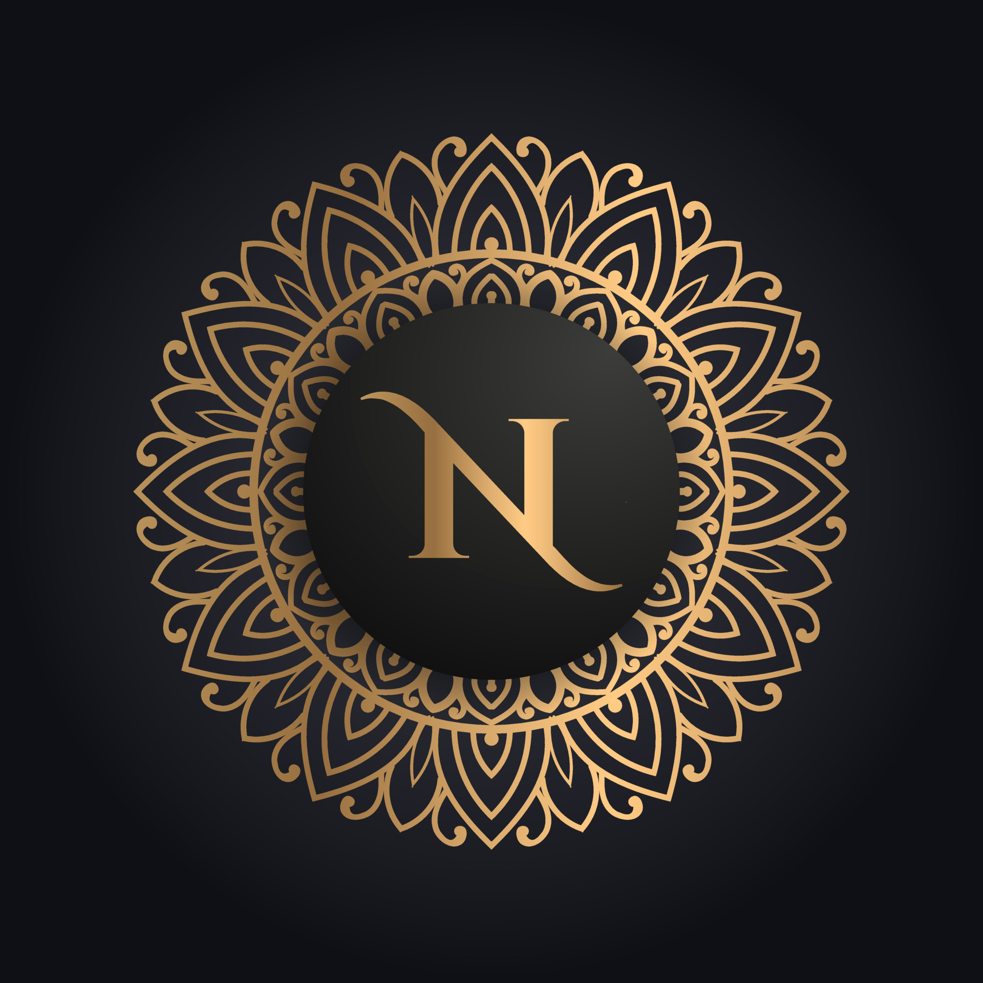 prima letra norte logo icono diseño. lujo joyería marco joya borde logotipo belleza, moda, spa ...