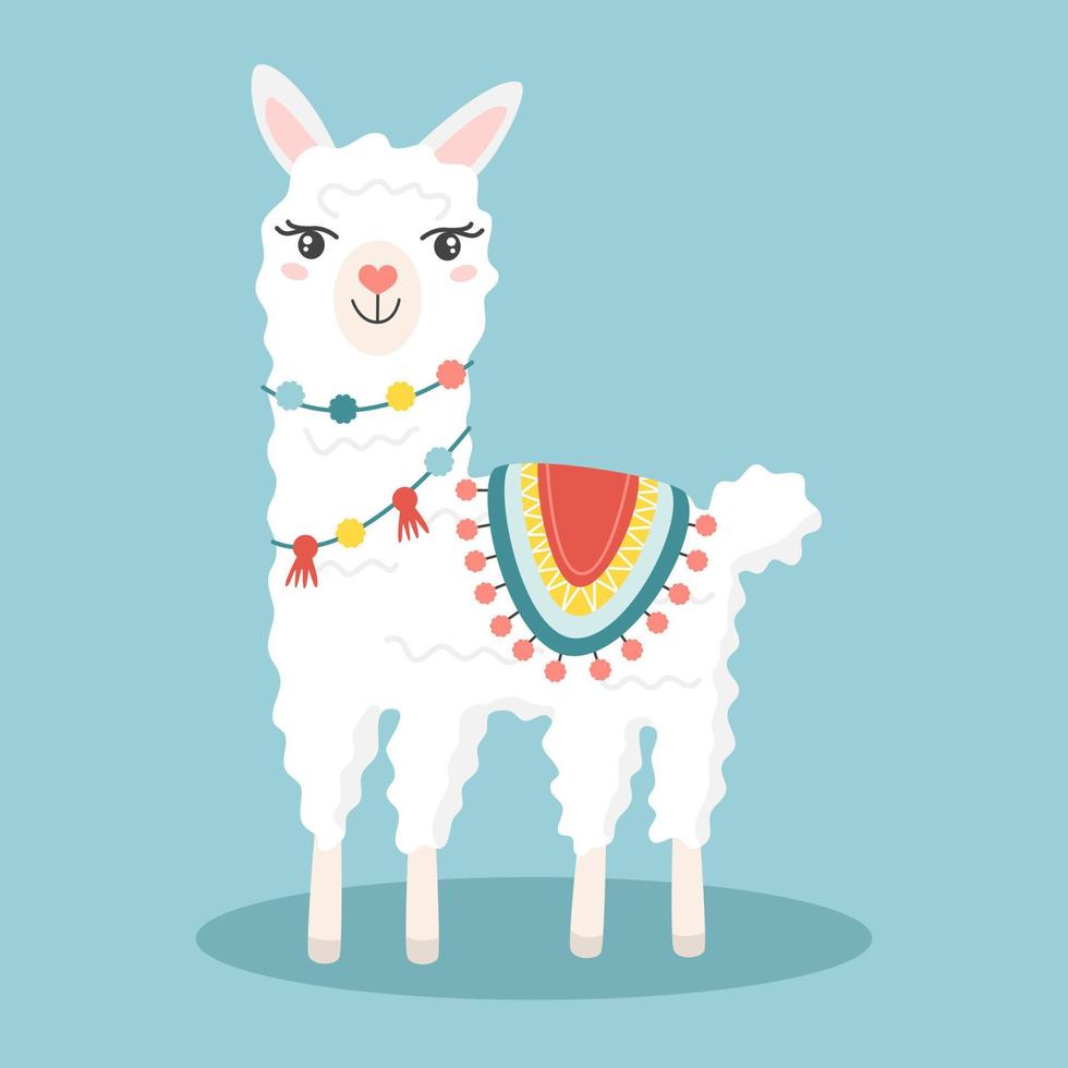 Llama Cartoon Cute