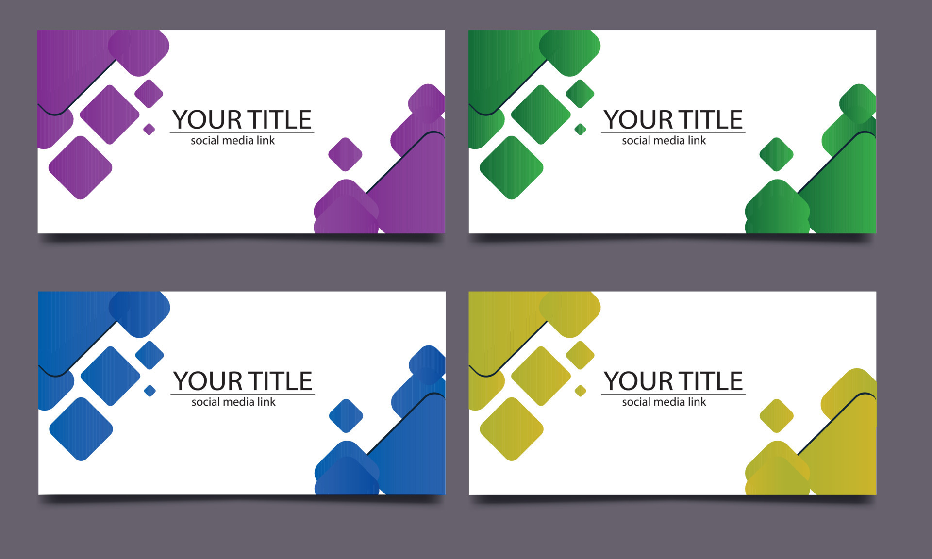 Banner Design Templates Set Abstract Web Banner Design Abstract