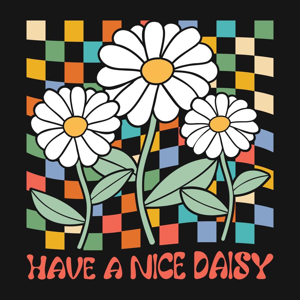 Daisy Flower Vector T Shirt Design 22163212 Vector Art At Vecteezy